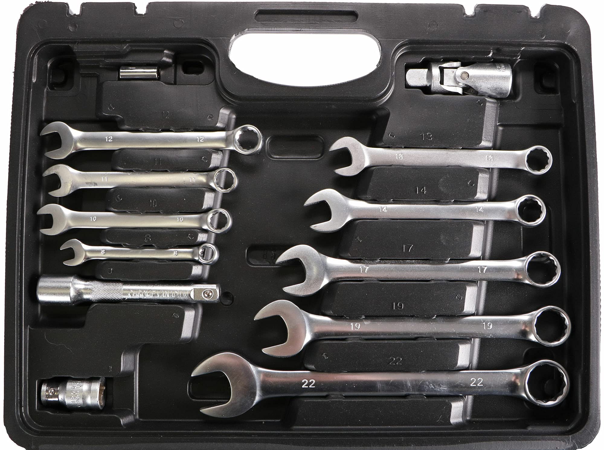 SIXTOL Tool Set 82 Pieces in a Tool Case Socket Set, Steel Wrench ...