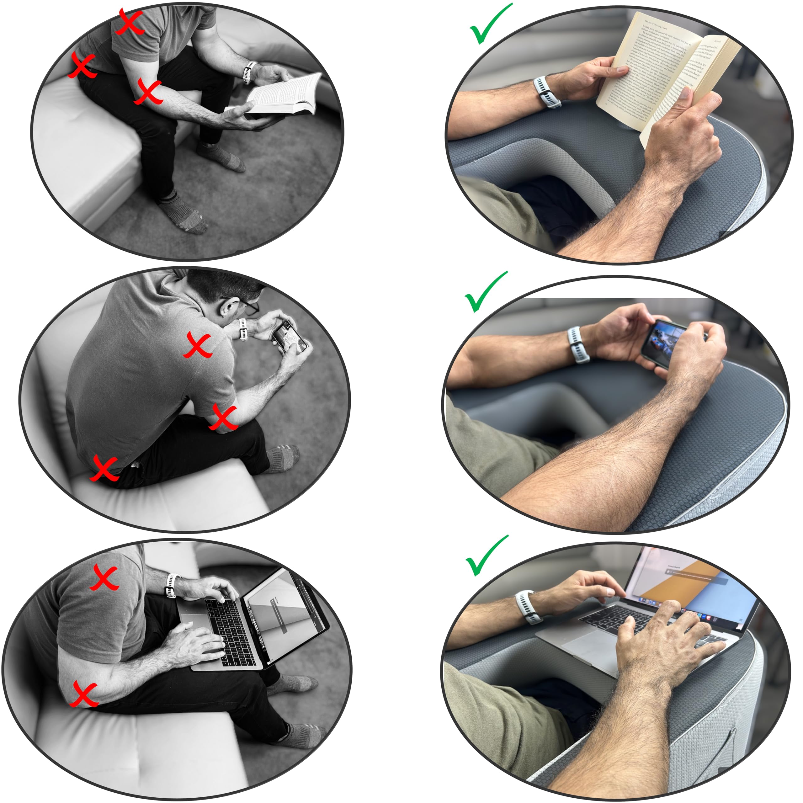 Fitster Reading Pillow for Bed, Gaming Pillow for Lap, Petite Adults ...