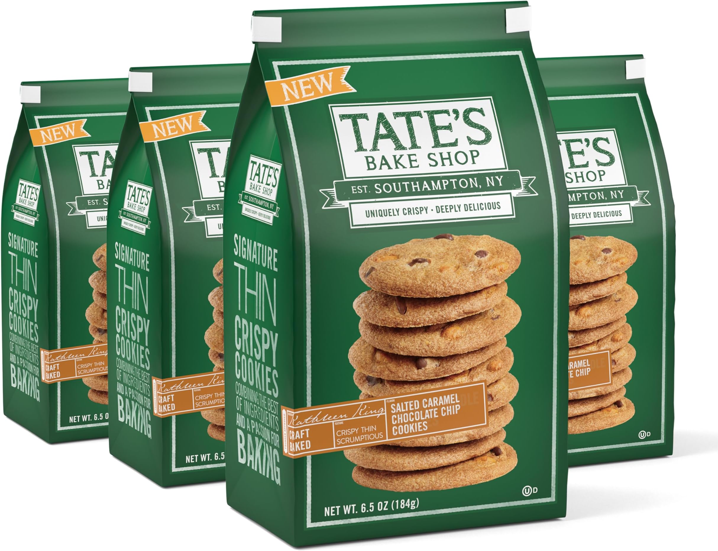Amazon.com: Tate's Bake Shop Salted Caramel Chocolate Chip Cookies (4 ...