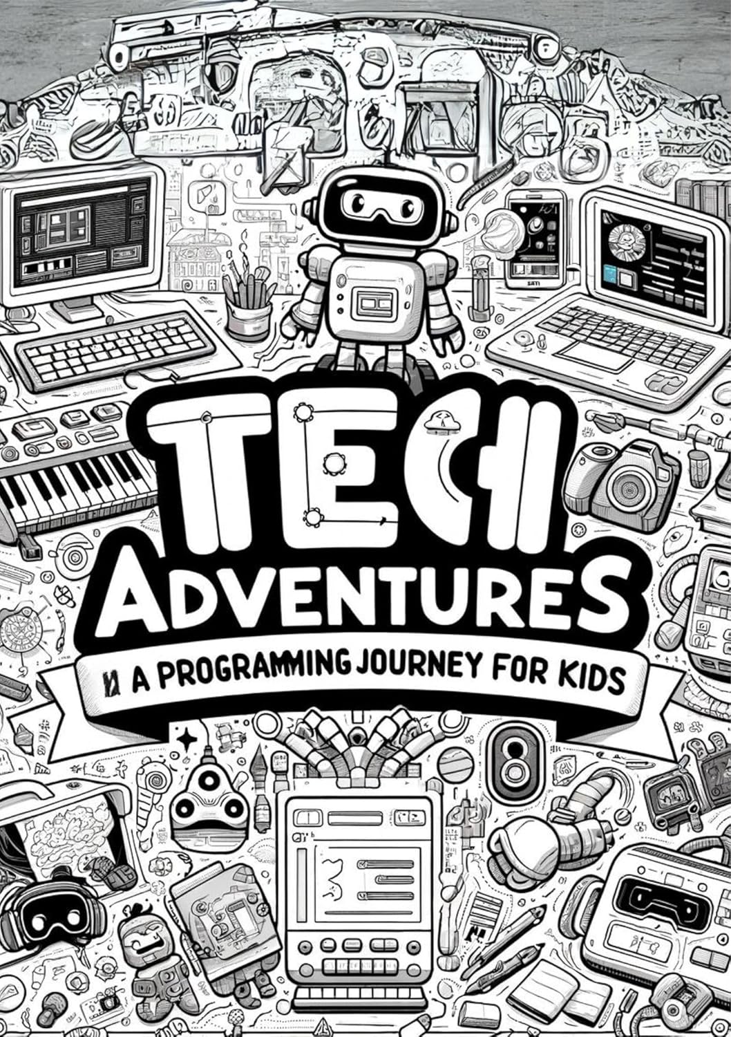 Tech Adventures - A Programming Journey for Kids: Color book for the ...