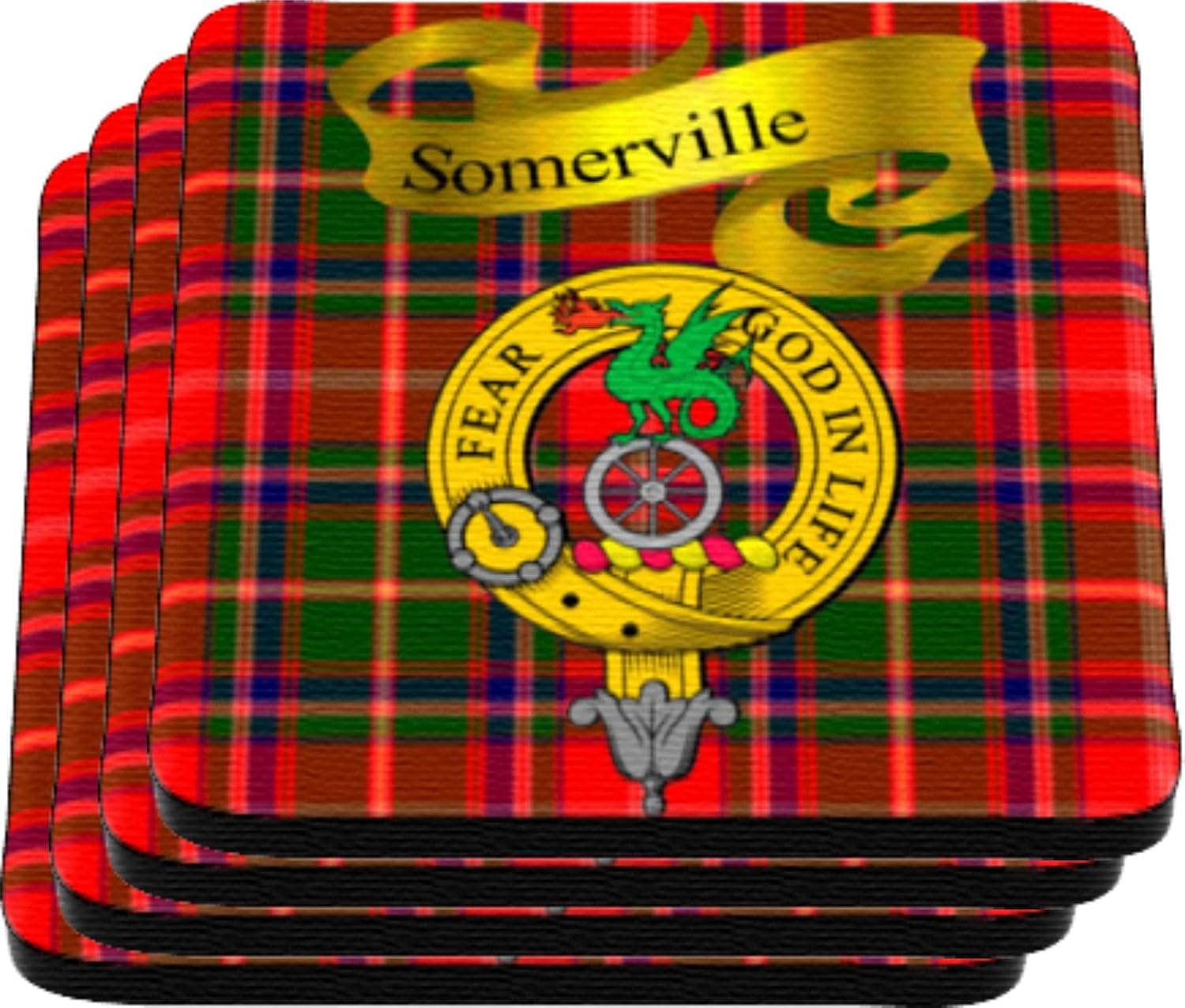 Amazon.com | Scottish Clan Somerville Made in USA on Cloth topped ...