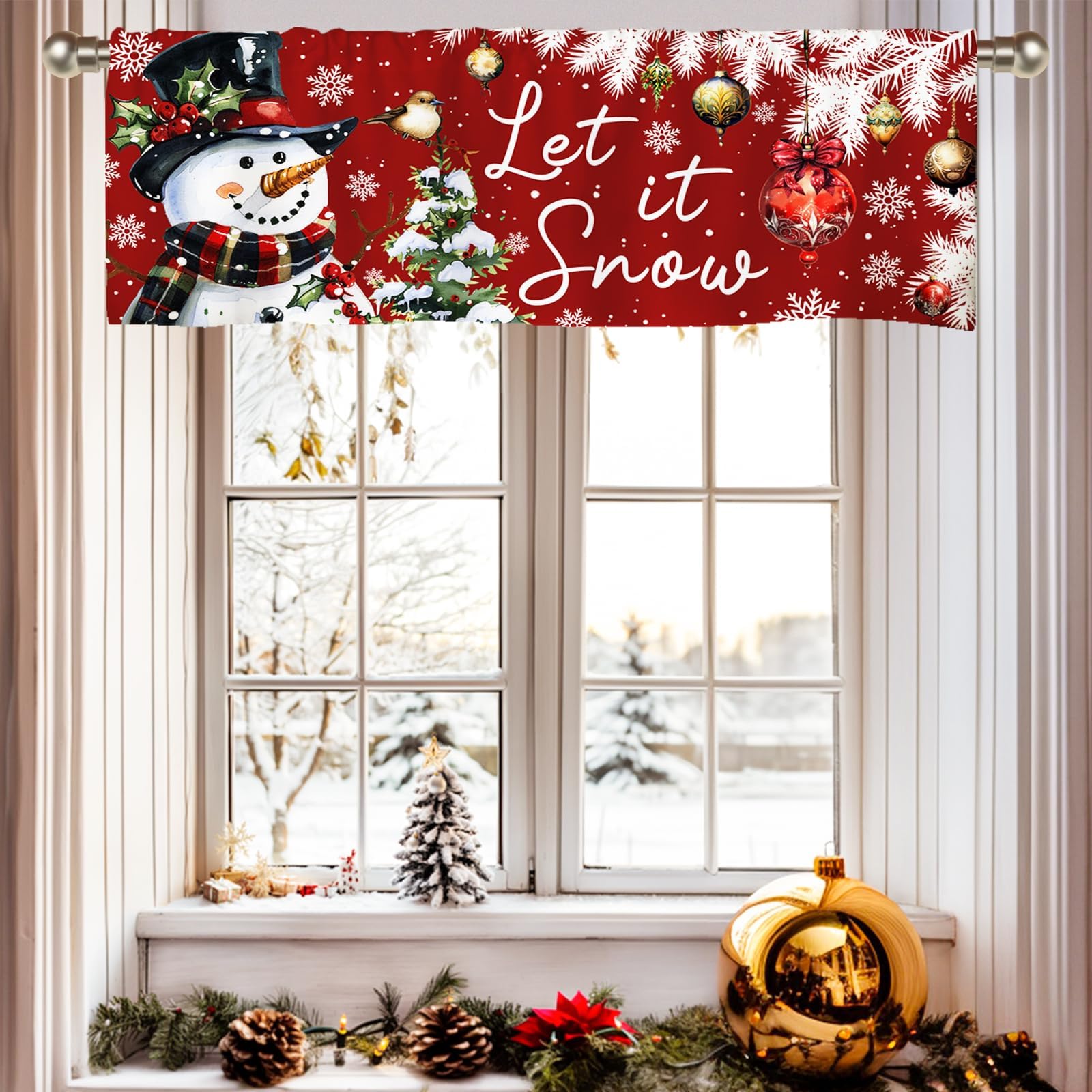 Amazon.com: Violet Linen Decorative Christmas Santa Claus Design ...