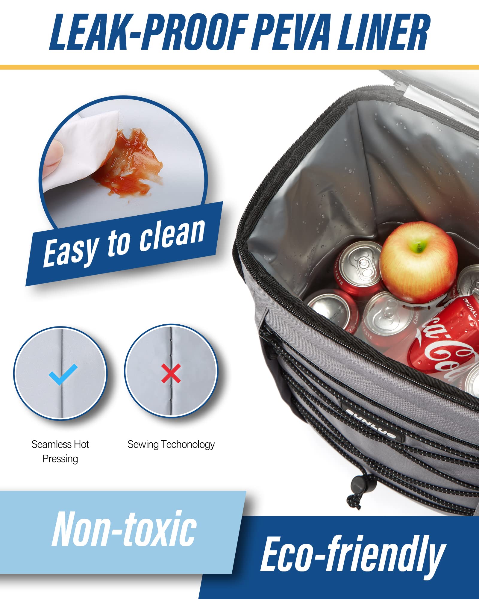 Snapklik.com : SUNLUG Cooler Backpack 30 Cans Large Backpack Cooler ...