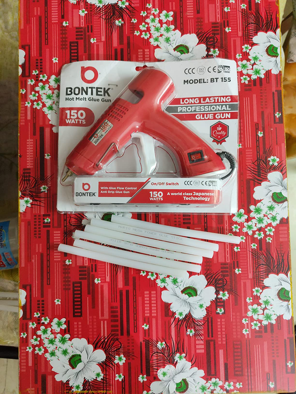 BONTEK - Red Professional Hot Melt Glue Gun : Amazon.in: Home & Kitchen