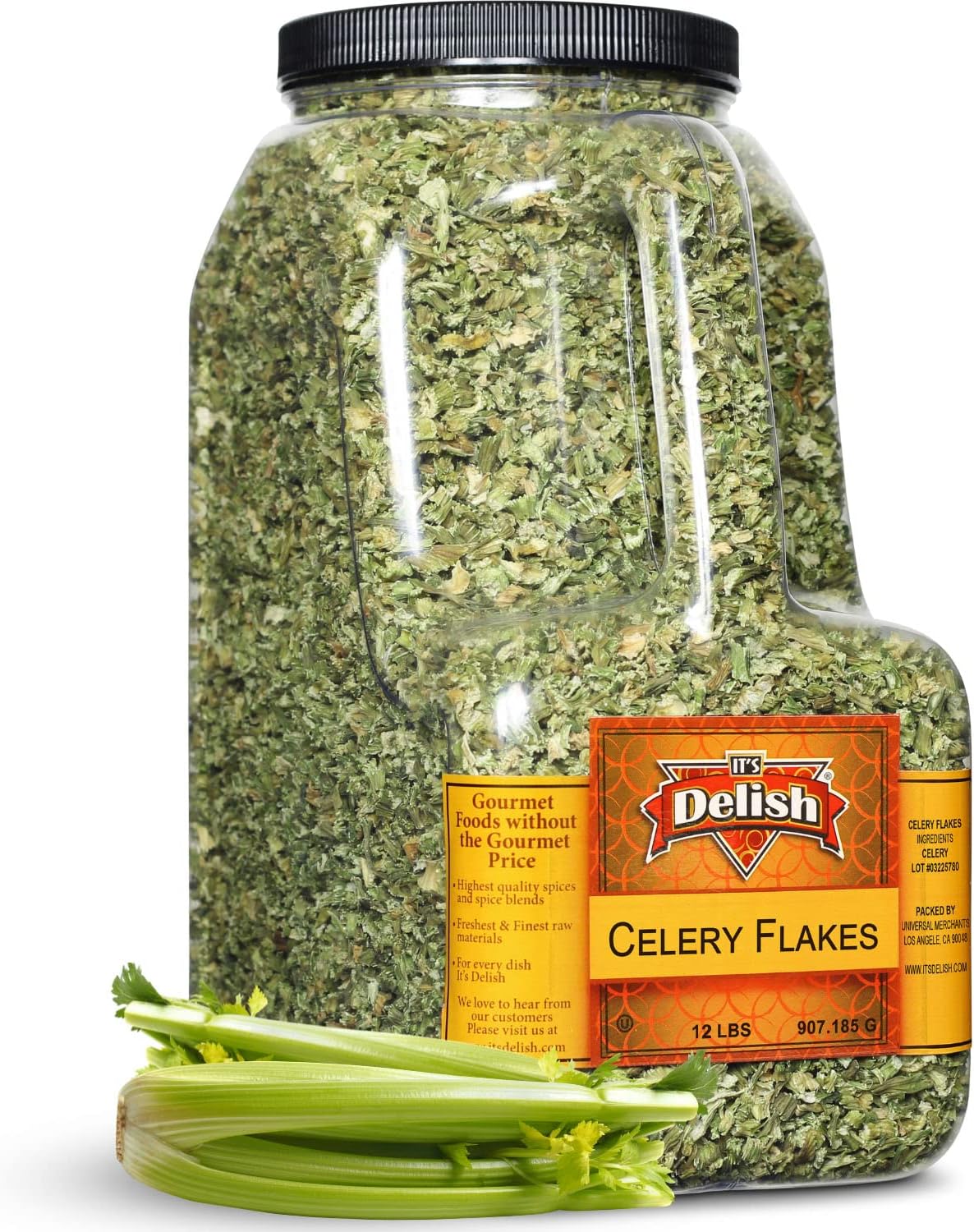 Amazon.com : Dried Celery Flakes by It's Delish, 5 OZ Jumbo Reusable ...