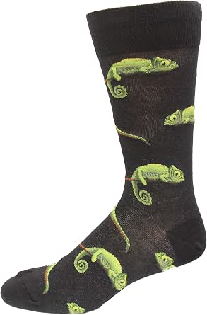 Amazon.com: HOTSOX Mens Chameleons Socks 1 Pair, Black, Shoe Size: 10 ...