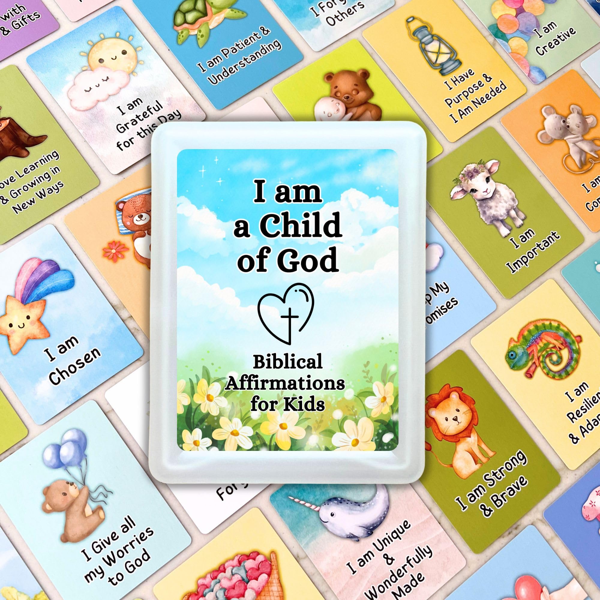 Amazon.com: Christian Biblical Affirmation Cards for Kids, 52 ...