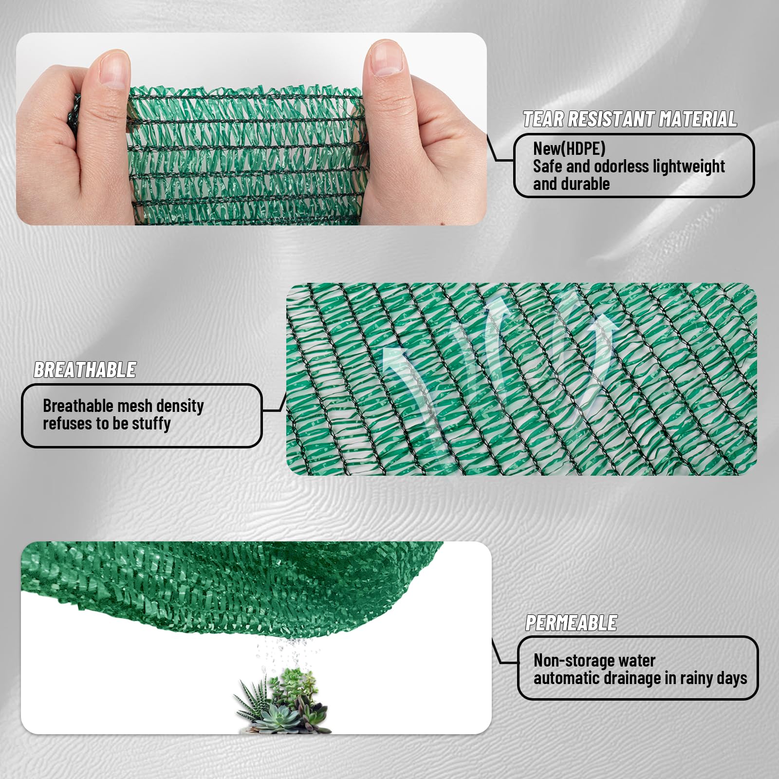Snapklik.com : Cool Area 55% Sun Shade Cloth Mesh Tarp