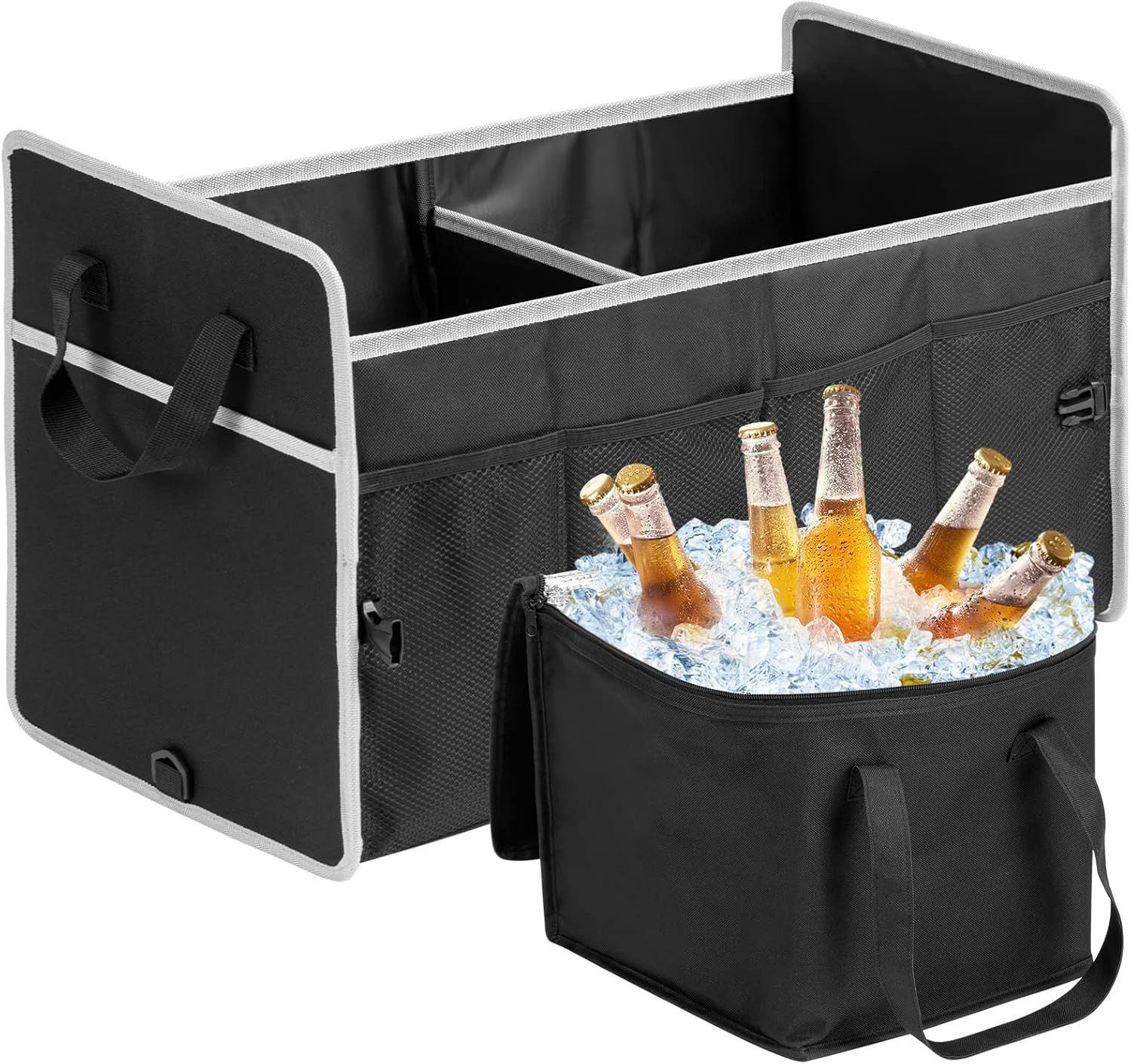 Amazon.com: GPUSFAK Car Trunk Organizer with Individual Cooler Bag - 2 ...