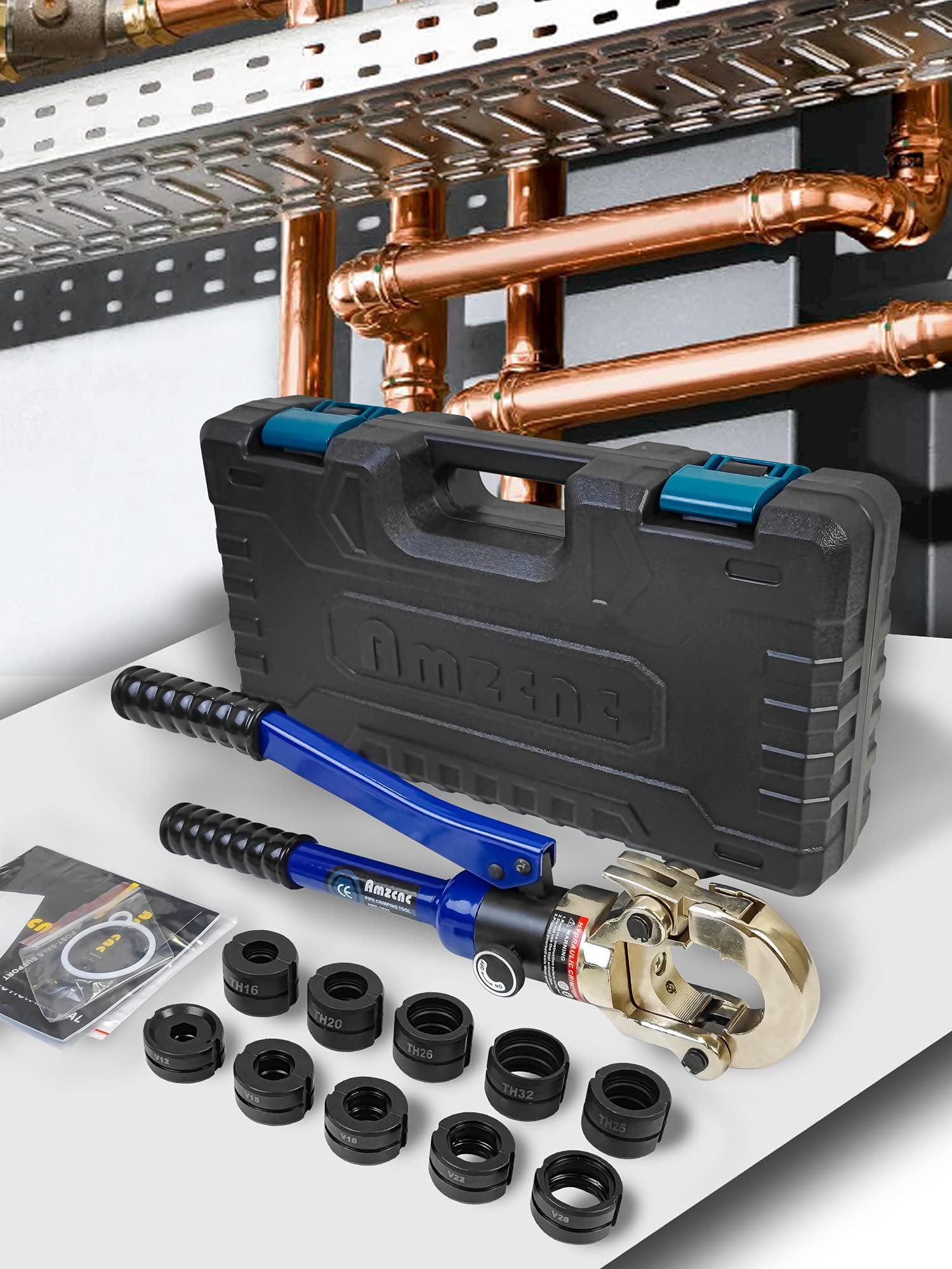 DEWALT 20V MAX Cordless Plumbing Pipe Press Tool Kit with Crimping ...