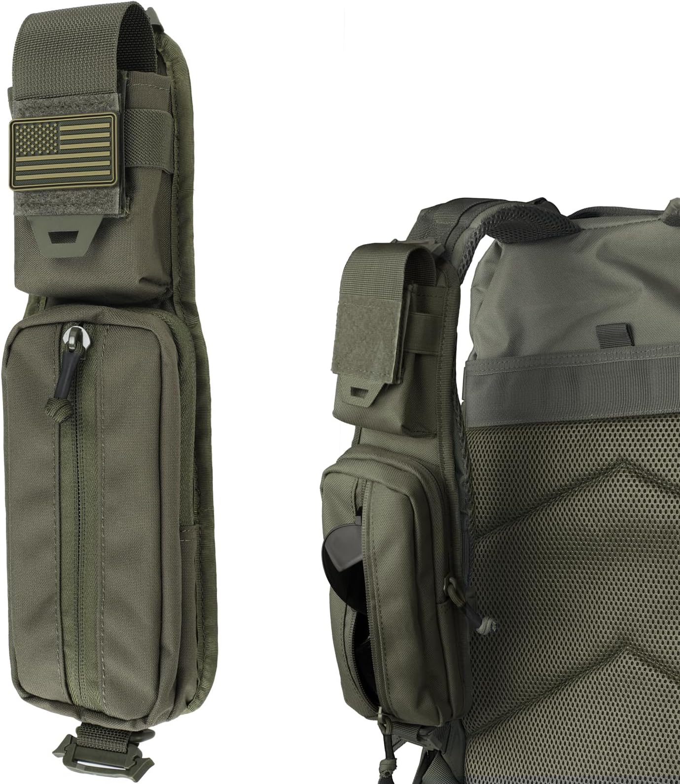 Wynex Molle Accessories Pouch Of Double Zipper Pocket Version Backpack ...