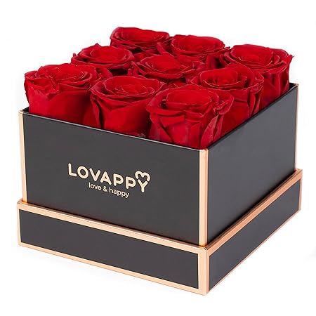 Amazon.com : Fiora Flower | Long Lasting Real Roses in a Sealed Vase ...