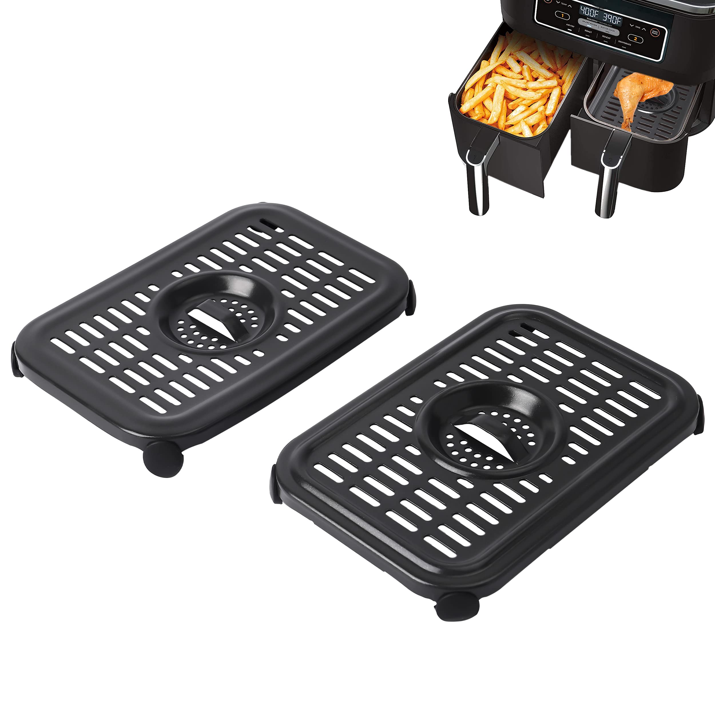 Buy Air Fryer Crisper Plate For Ninja DZ201 Foodi Air Fryer 2 Pcs