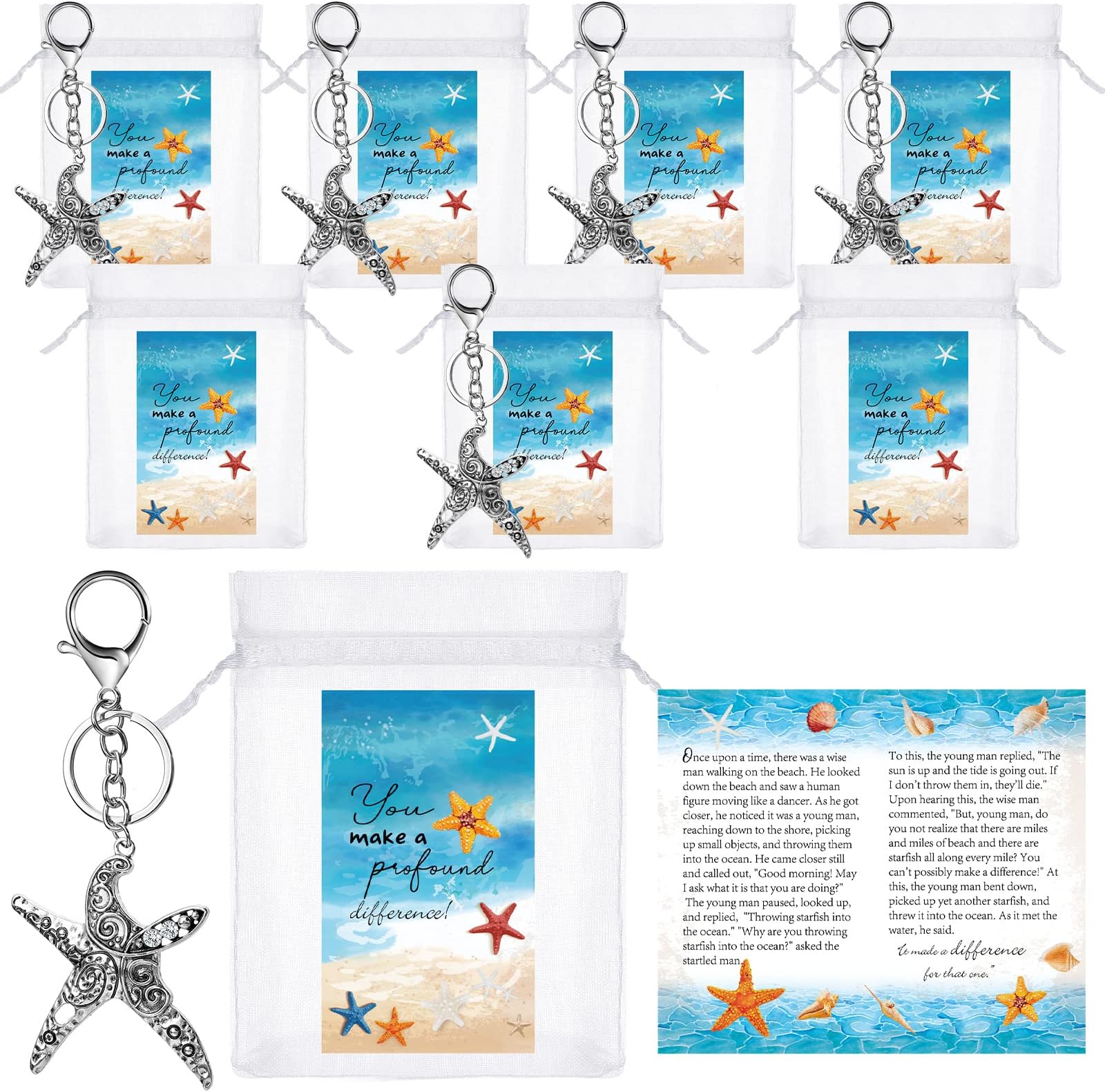 Amazon.com : Eaasty 22 Pcs Employee Gifts Starfish Story Gifts 8 Small ...