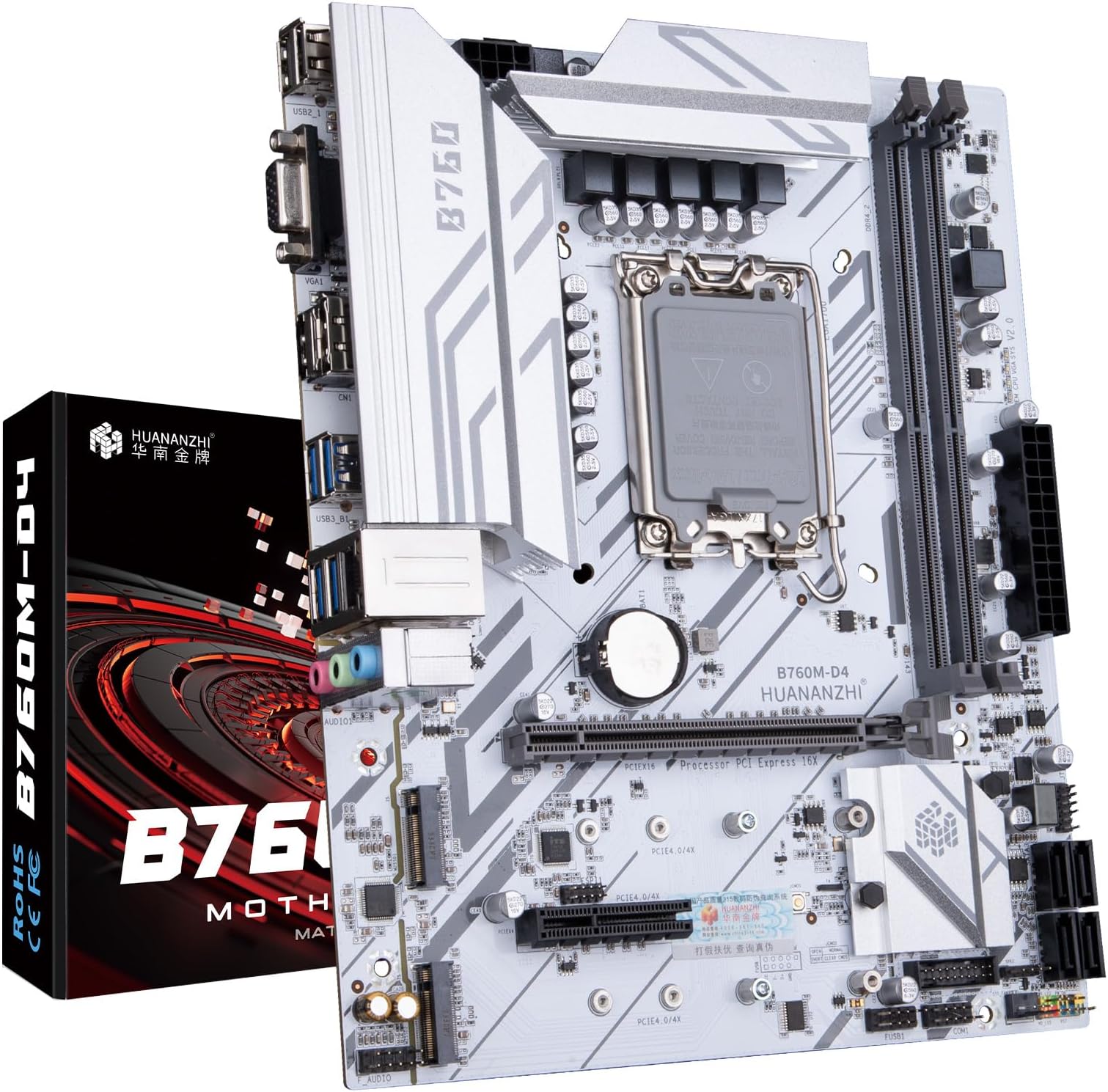 Amazon.com: HUANAZHI Intel Lga 1700 Motherboard B760m D4 M-ATX Ddr4 ...