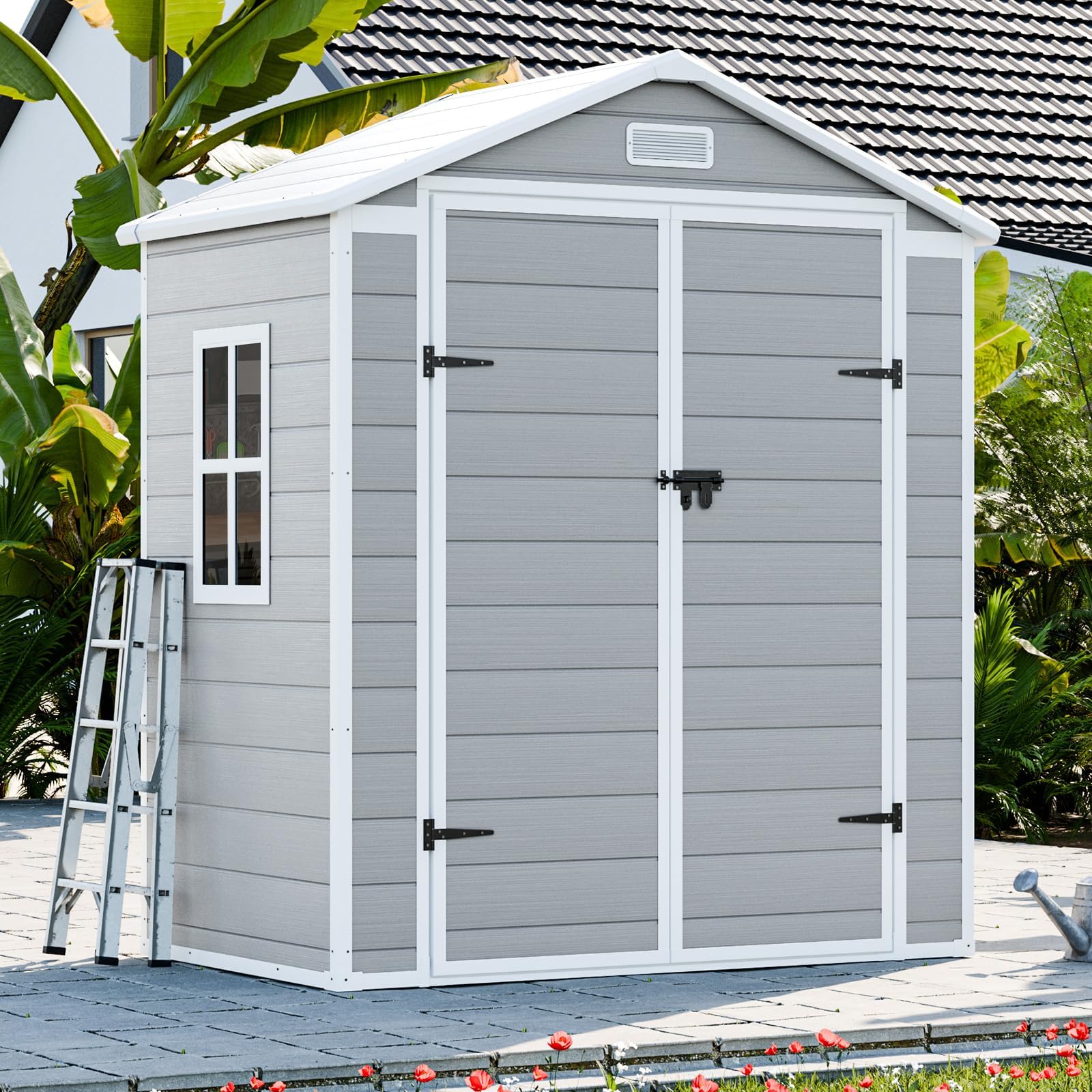 Amazon.com : Keter Factor 6x3 Outdoor Garden Shed 2 m², 178 x 113.5 x ...