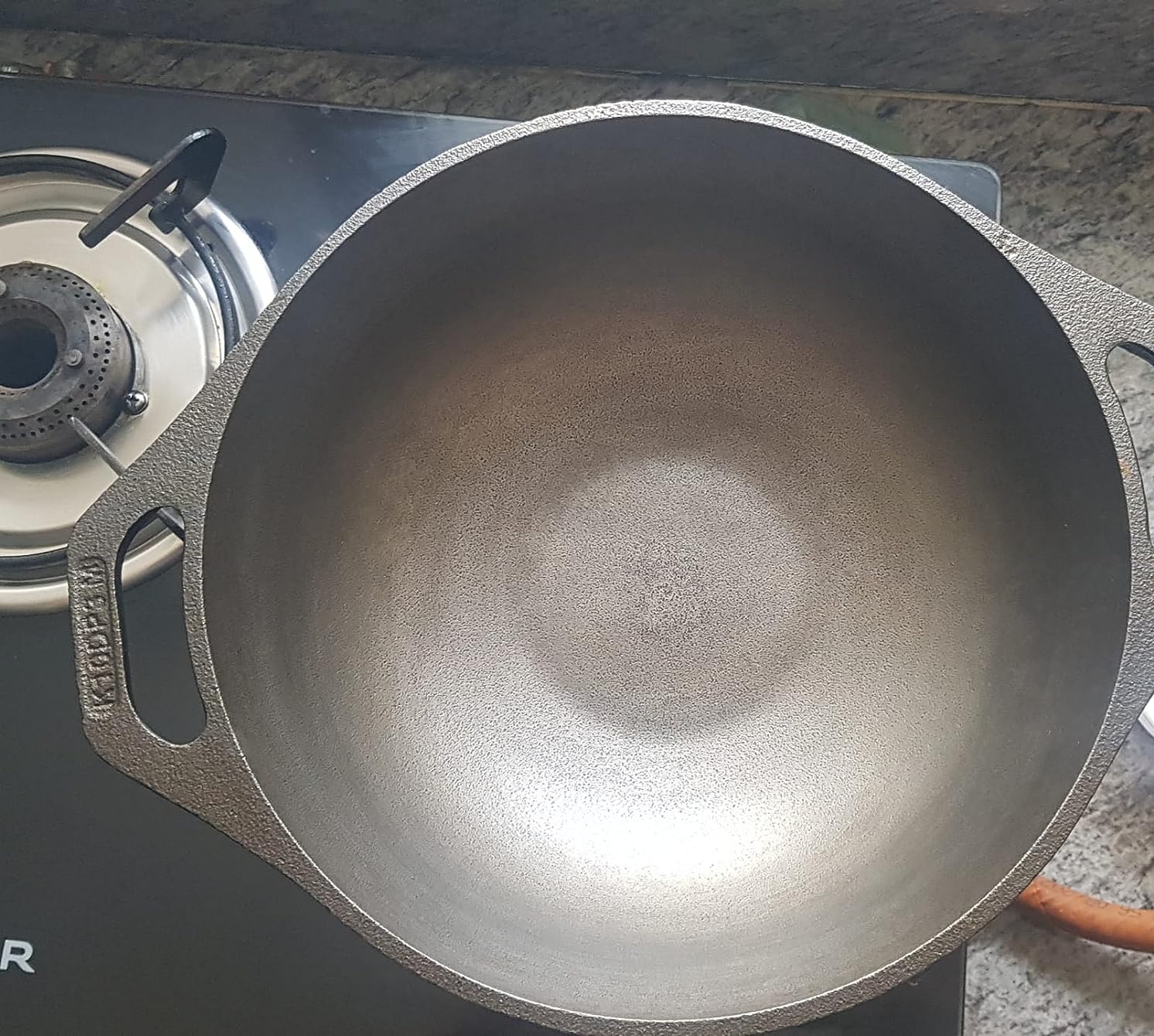 DYNAMIC COOKWARES Even Matte Finish Naturally Non Stick Kadai - 10 Inch ...