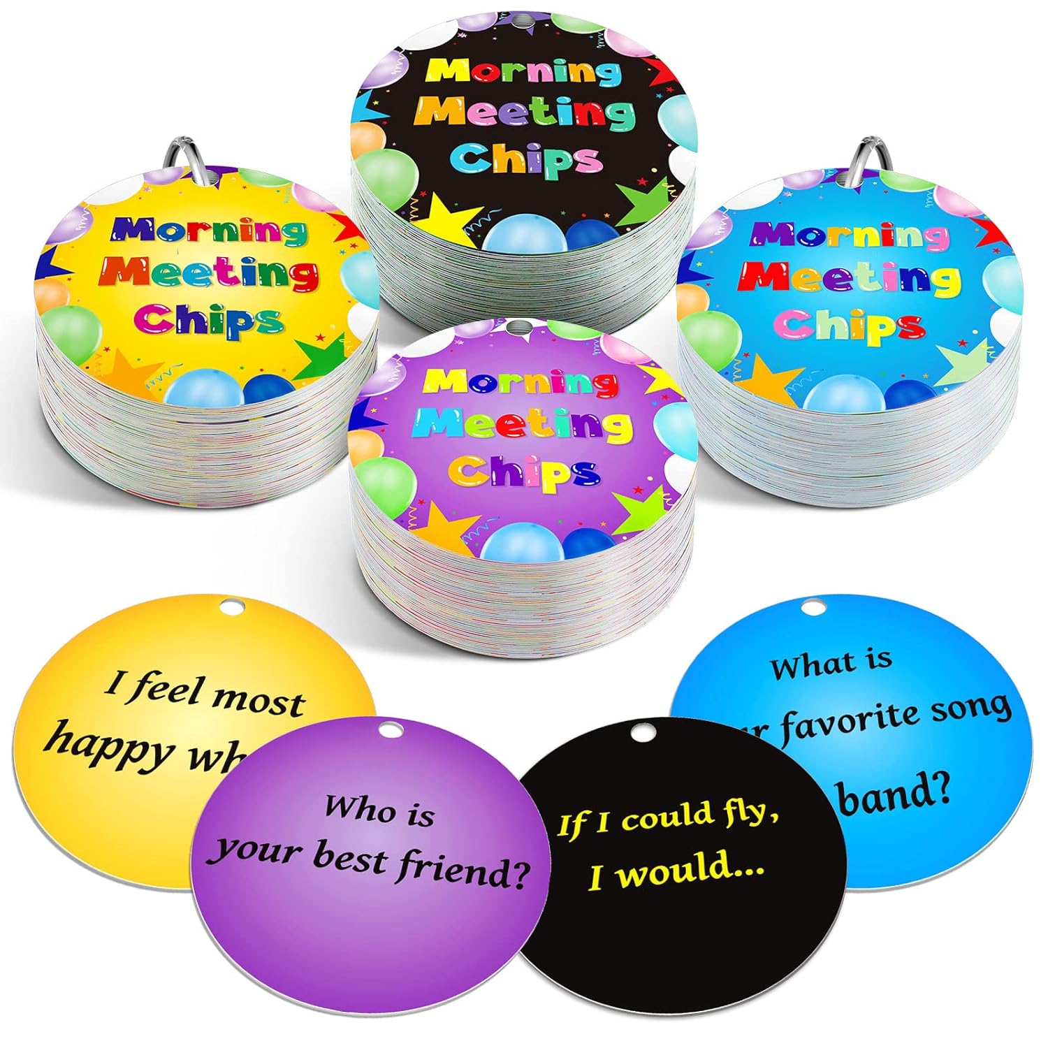 Amazon.com: 80 Pcs Morning Meeting Chips for Elementary Student ...