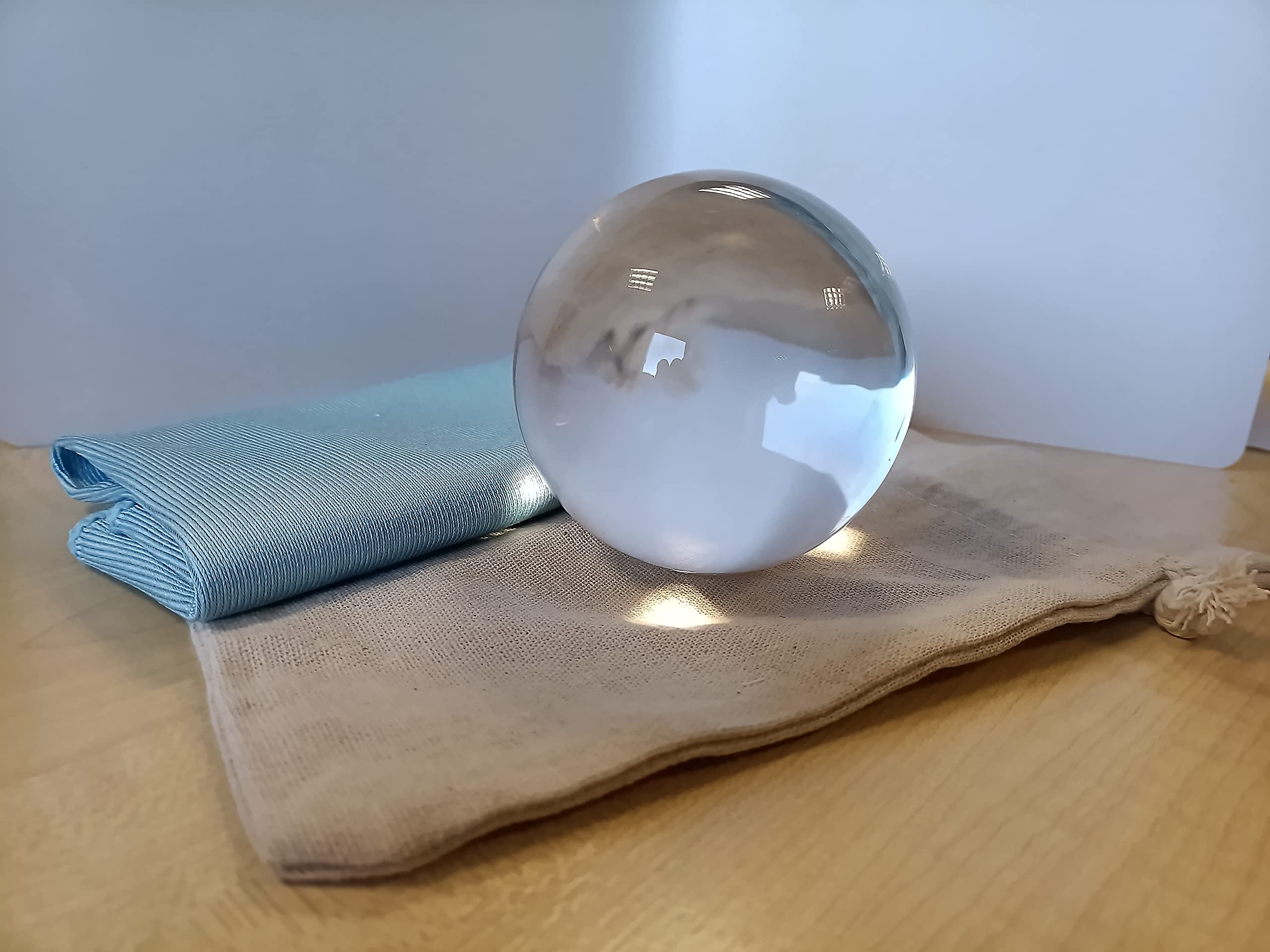 100mm Crystal Clear Acrylic Ball With Pouch 100mm Crystal Clear Contact ...