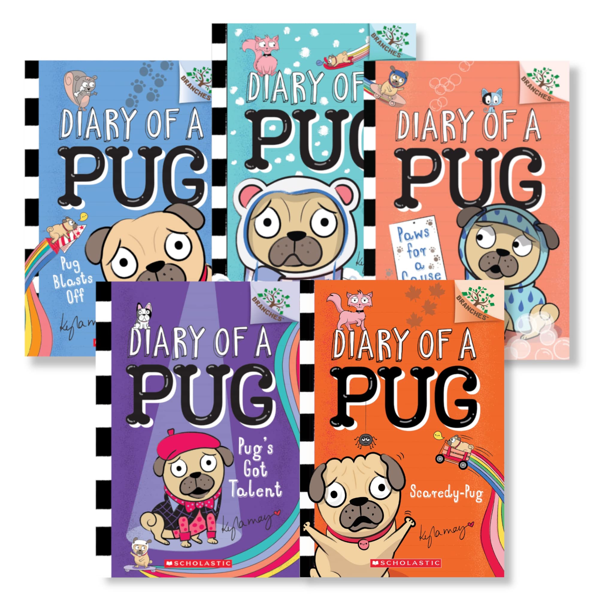 NEW SET - DIARY OF A PUG Series Set (5 Books): Kyla May: Amazon.com: Books