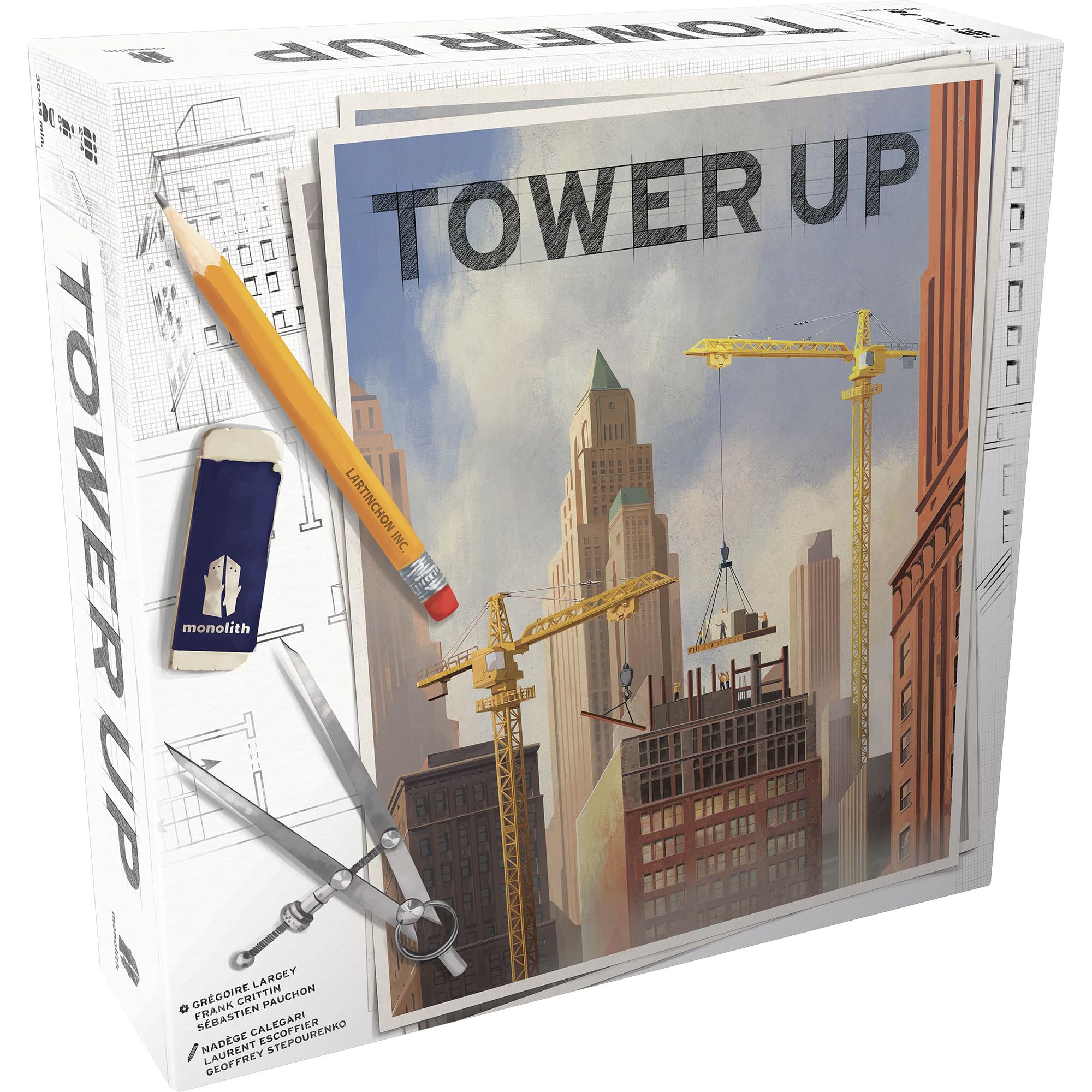 Amazon.com: Monolith Board Games: Tower Up - City Building Board Game ...