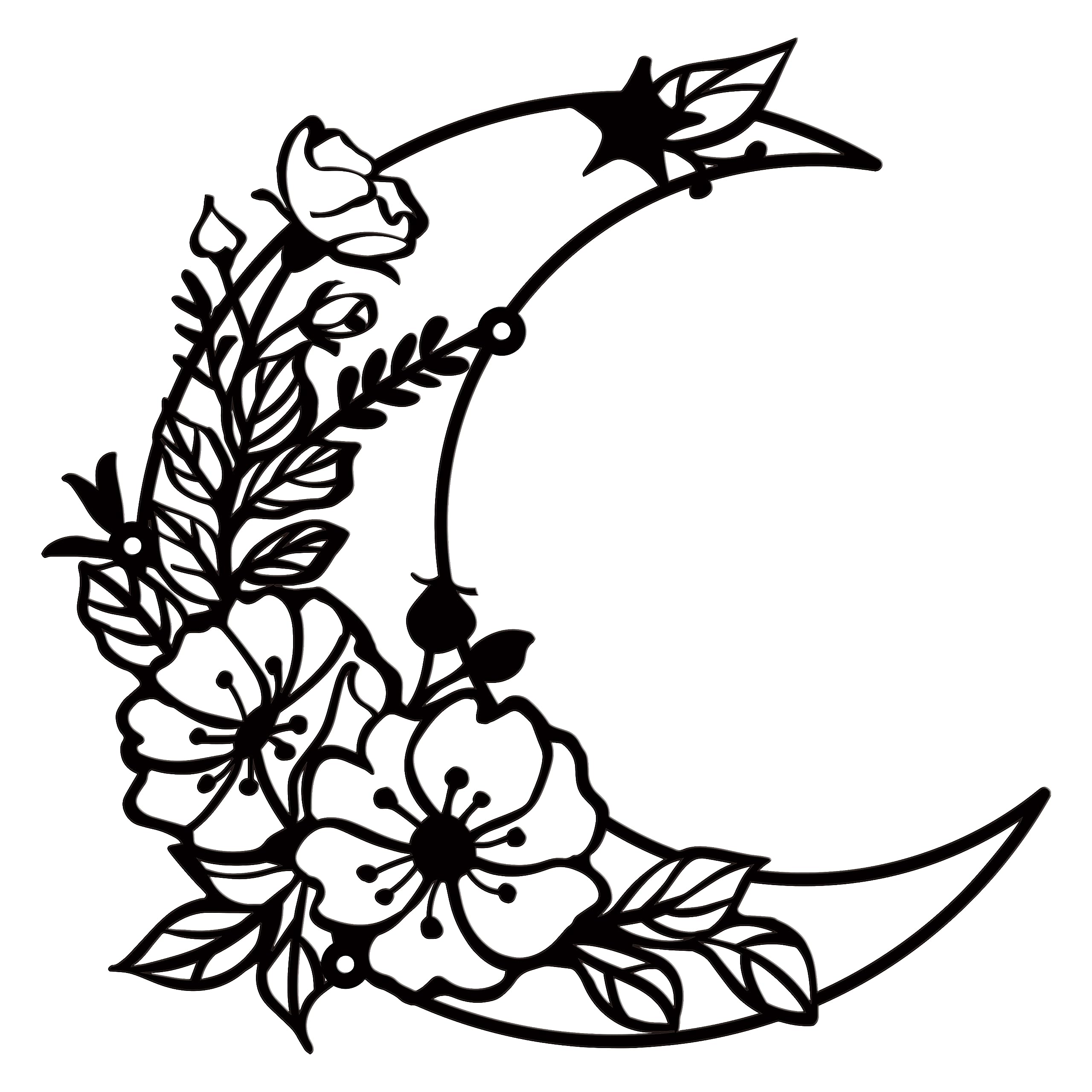 Abstract Moon Drawing