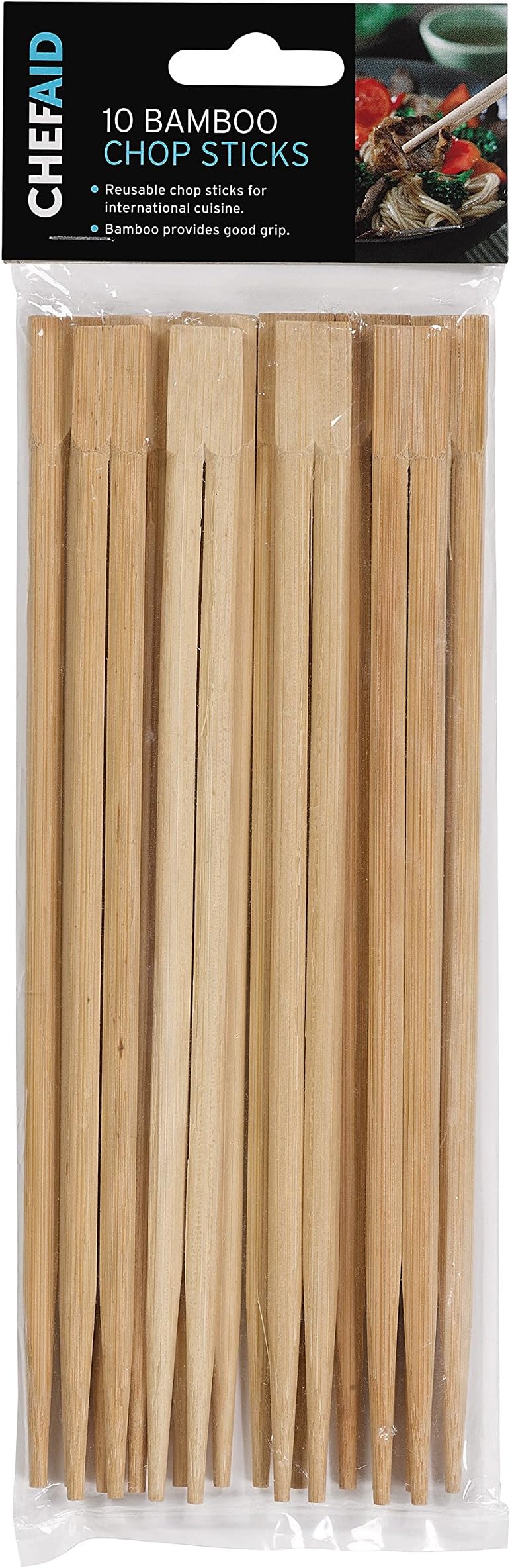 Chef Aid Bamboo Chopsticks, Brown : Amazon.co.uk: Home & Kitchen