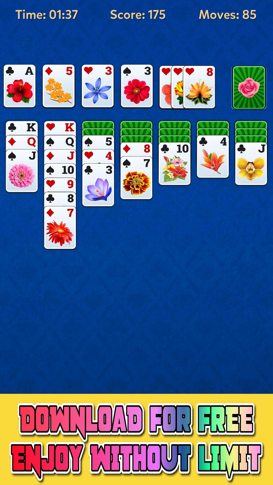 Flower solitaire free solitare card games for kindle fire - App on ...