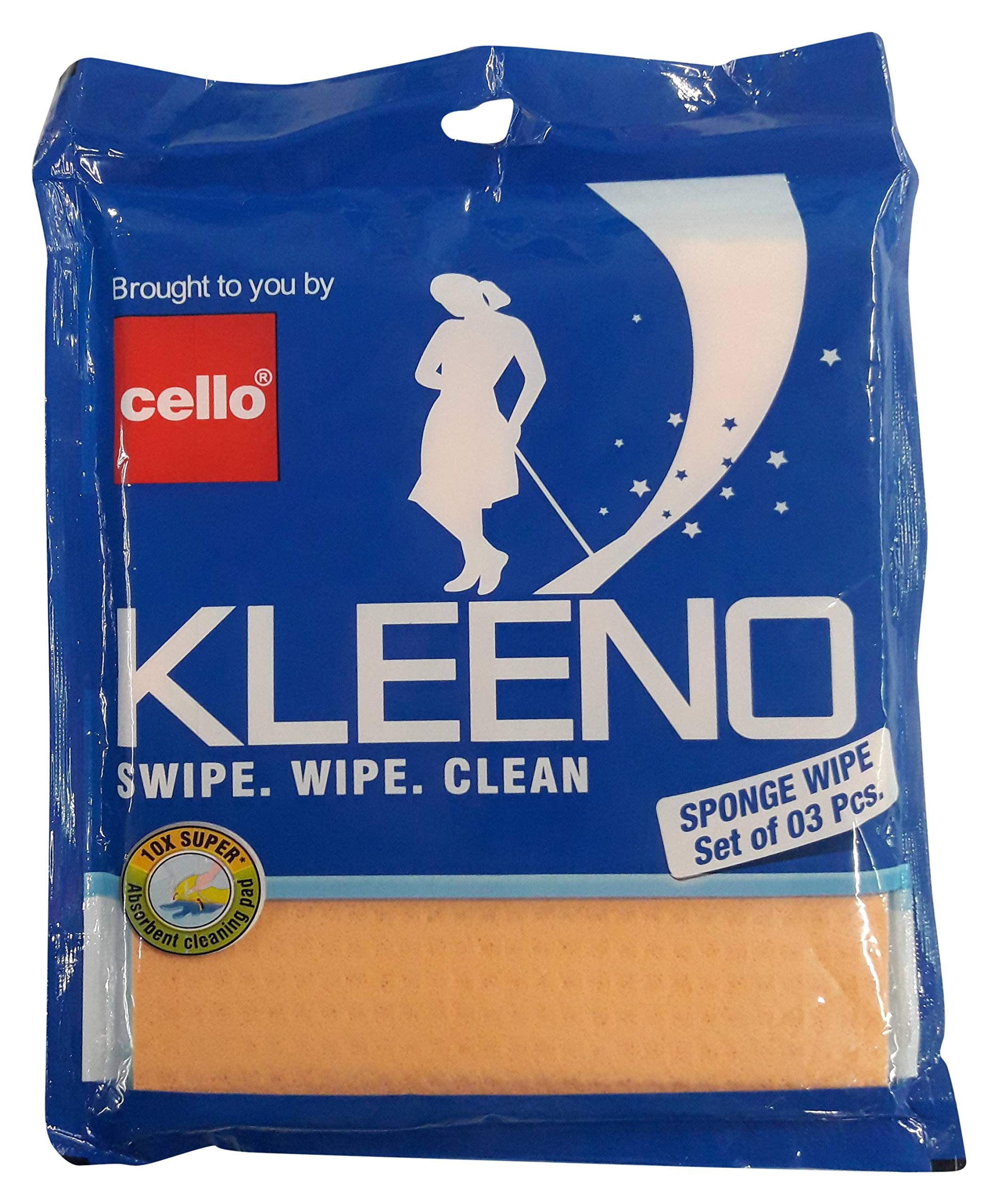 Cello Kleeno Sponge Wipe, Pack of 3 : Amazon.in: Home Improvement