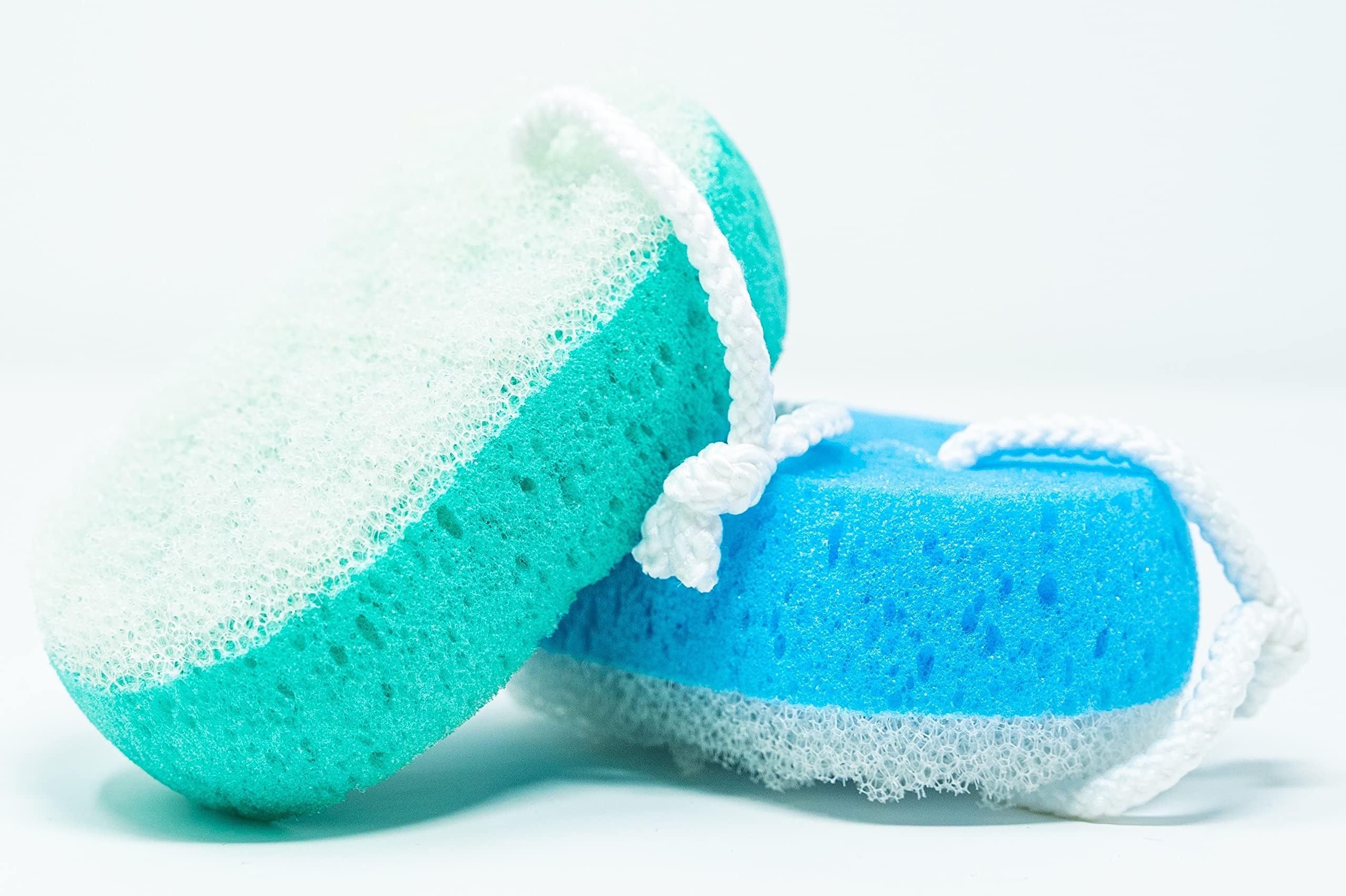 Amazon.com: Scrubbing Bath Shower Body Sponge for Woman Man Kids -4 ...