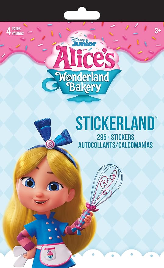 Amazon.com: Alice's Wonderland Bakery - STICKERLAND 4 Page PAD : Toys ...