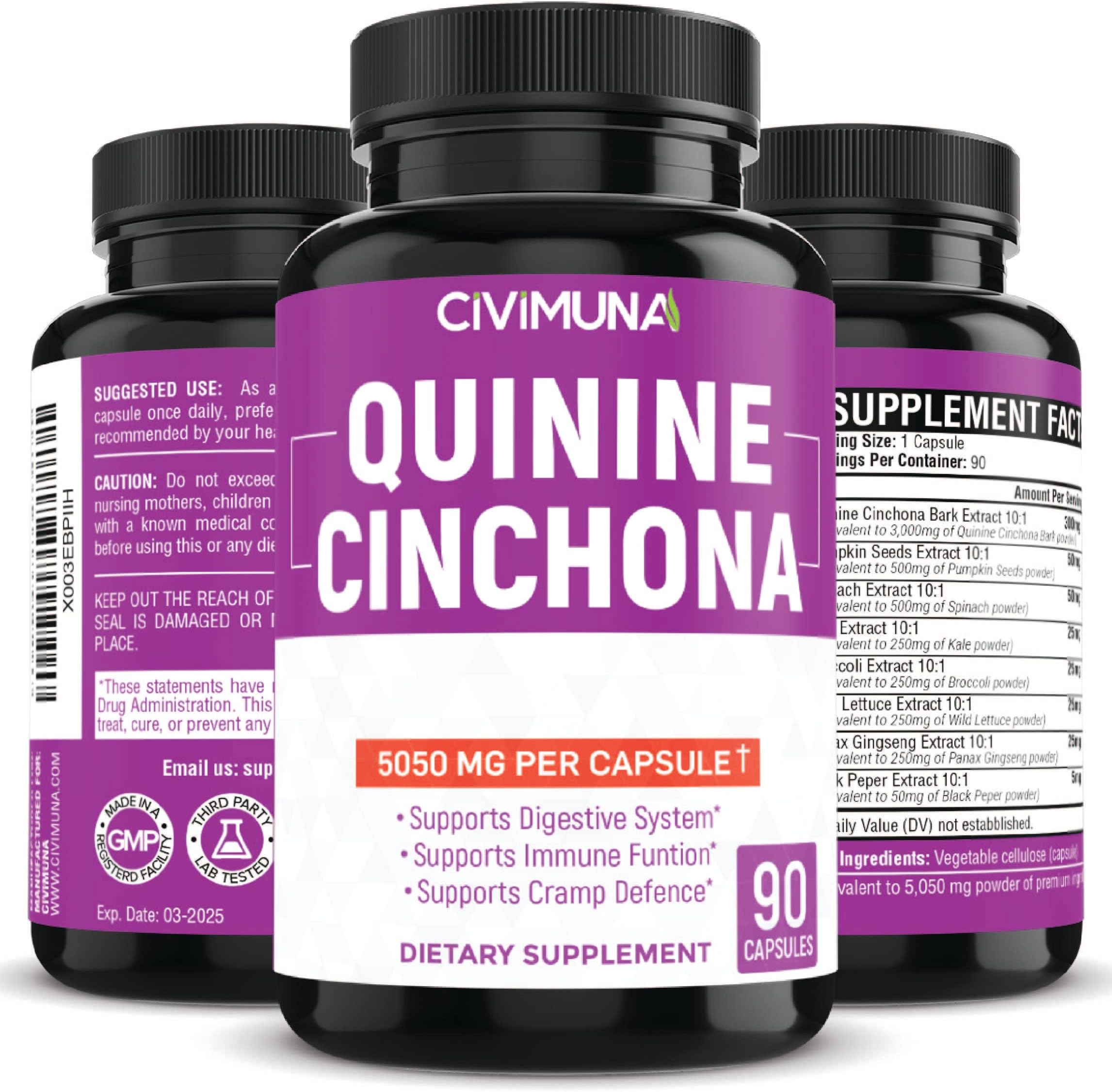 Amazon.com: Quinine Cinchona Bark Extract Herbal Supplement for ...