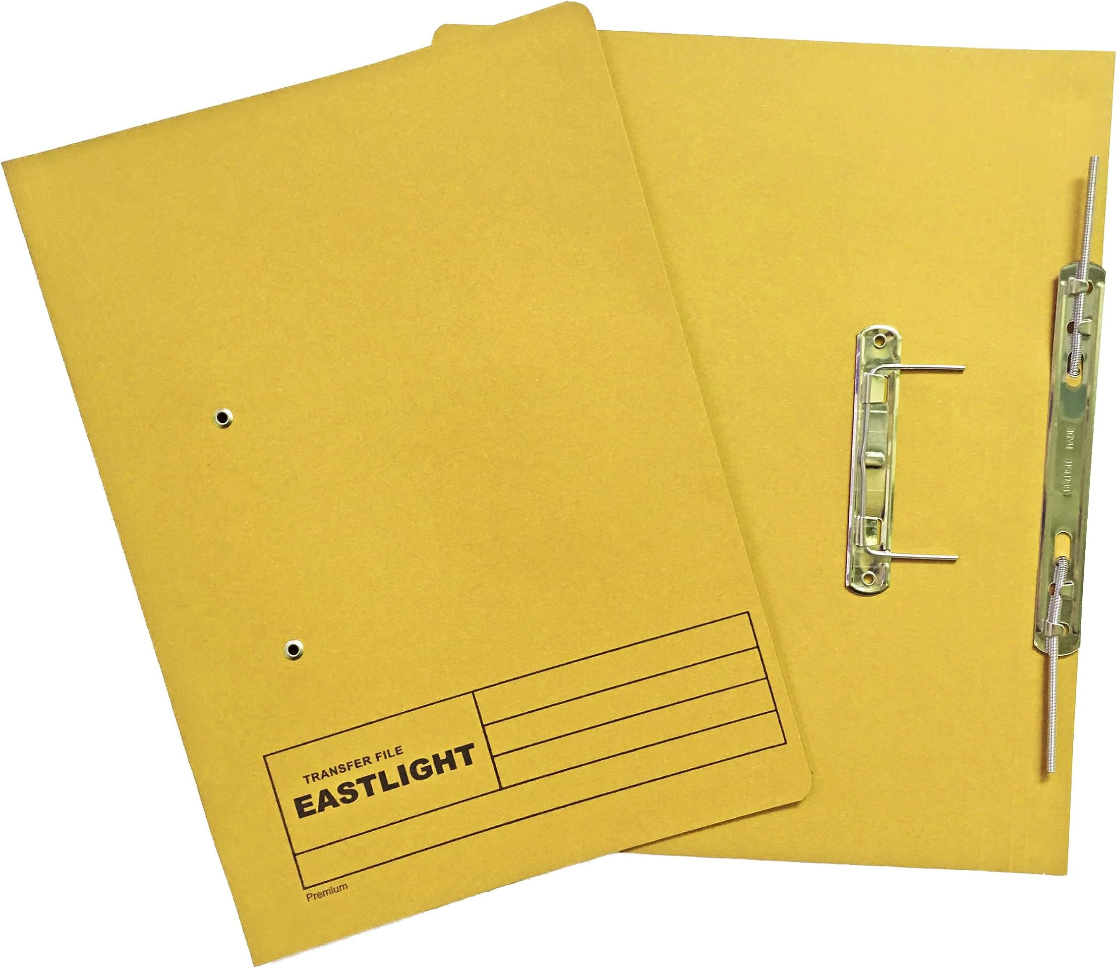 Eastlight Transfer Spring File, 38mm Foolscap, Colour Yellow, Box 25 ...