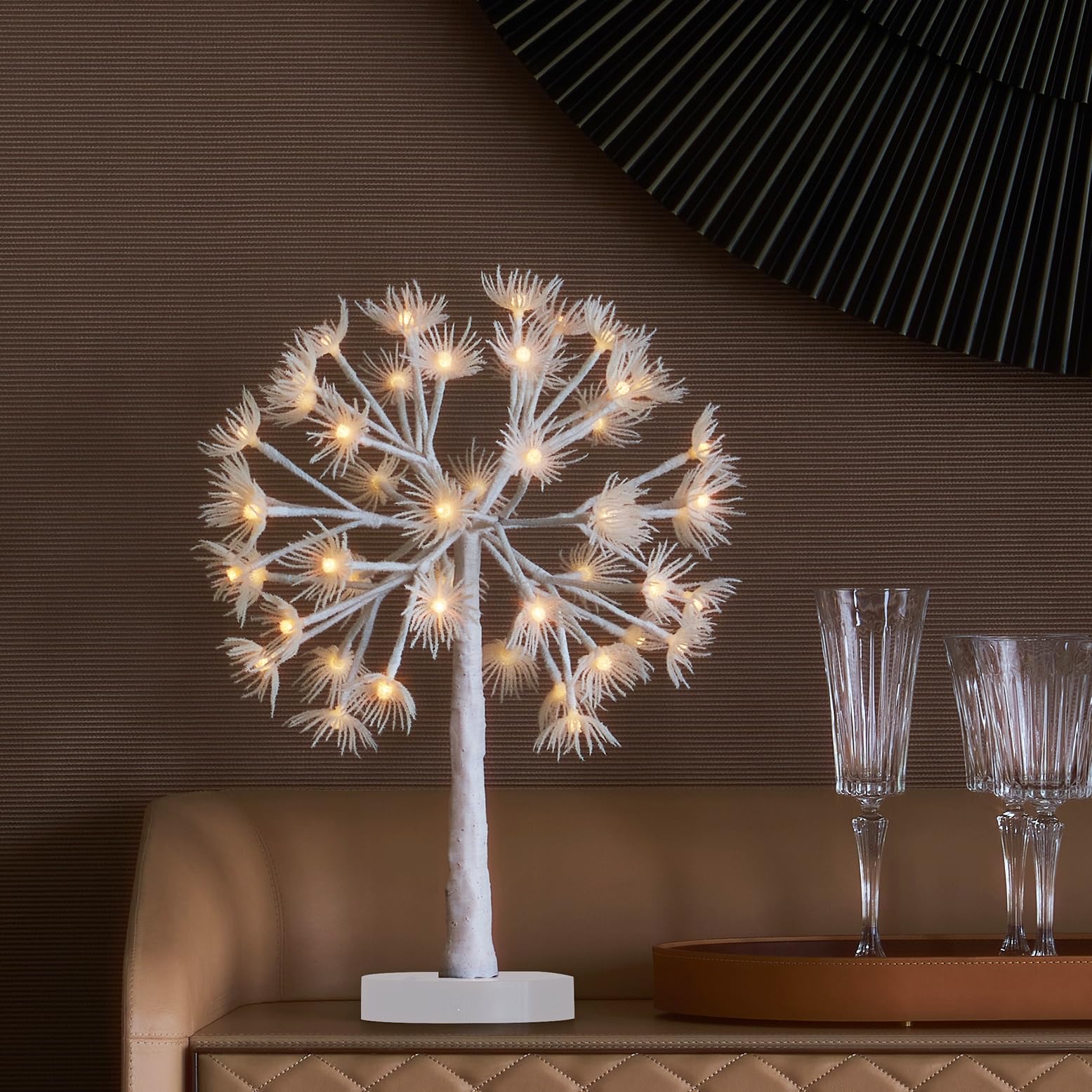Amazon.com: LITBLOOM Lighted Dandelion Tabletop Tree with Timer Battery ...