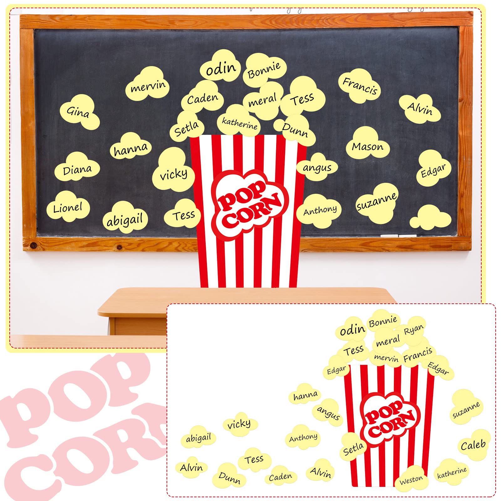 Popcorn Border For Bulletin Board