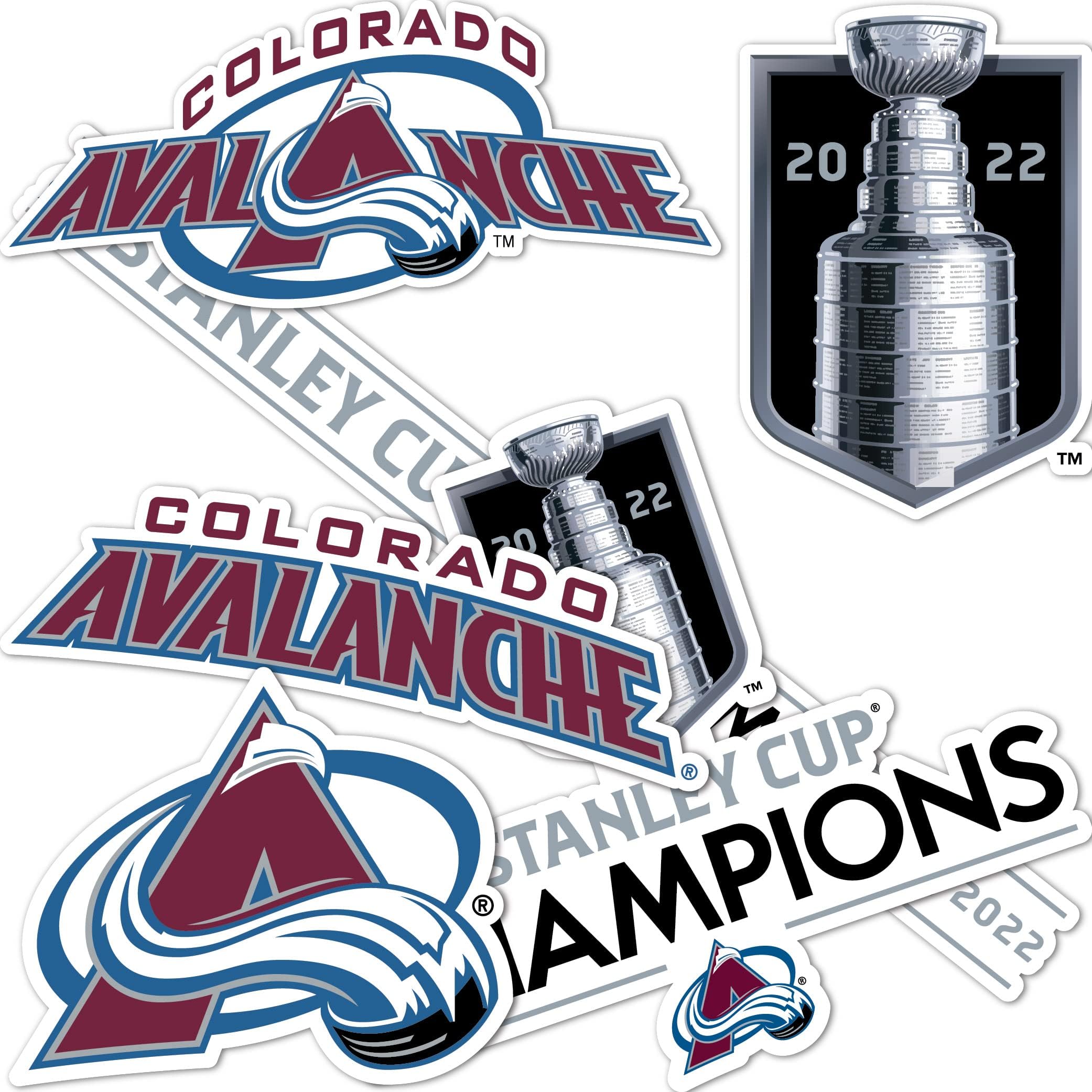 Amazon.com: 35 PCS Colorado American Avalanche Hockey Stickers for ...