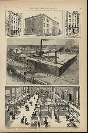 Amazon.com: Parke Davis Co. Office Building Views 1889 fascinating ...