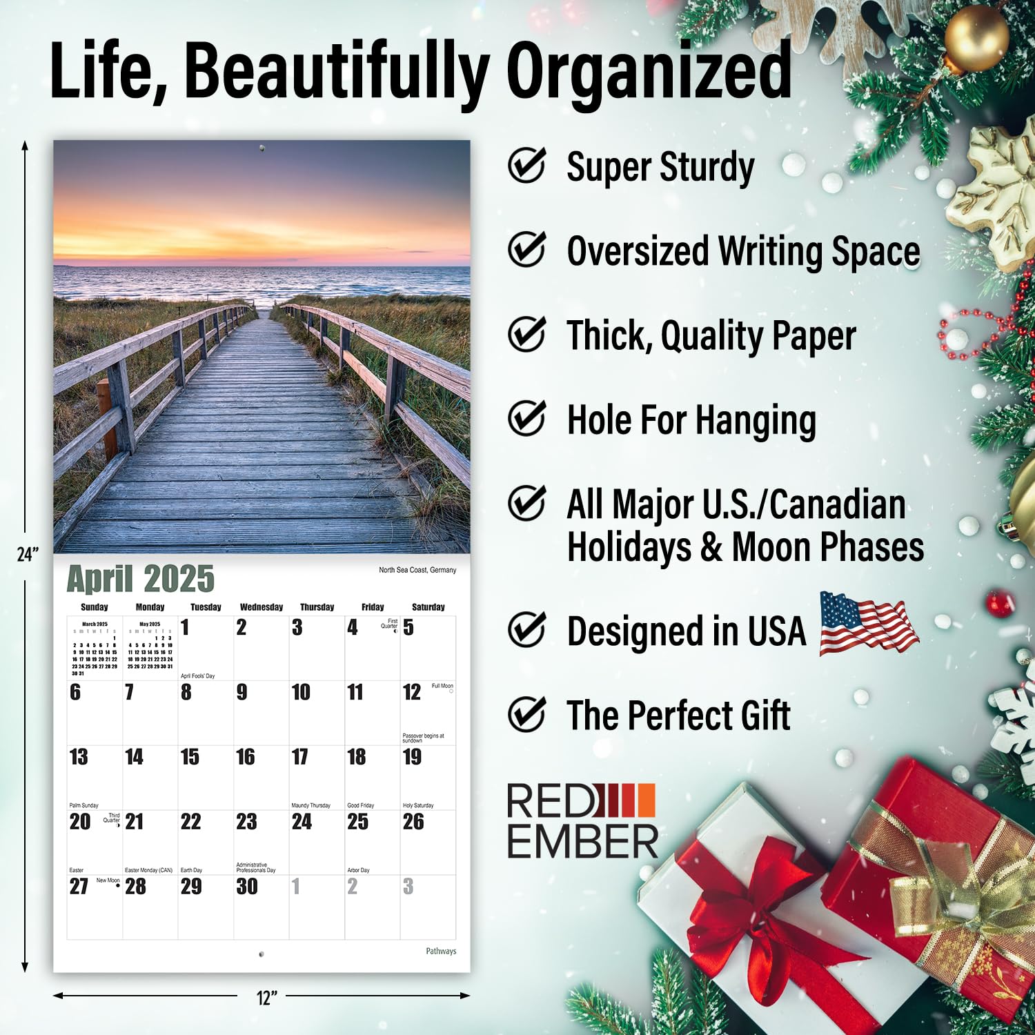 Snapklik.com : Signature - Pathways 2025 Wall Calendar 12 Month 12" X ...