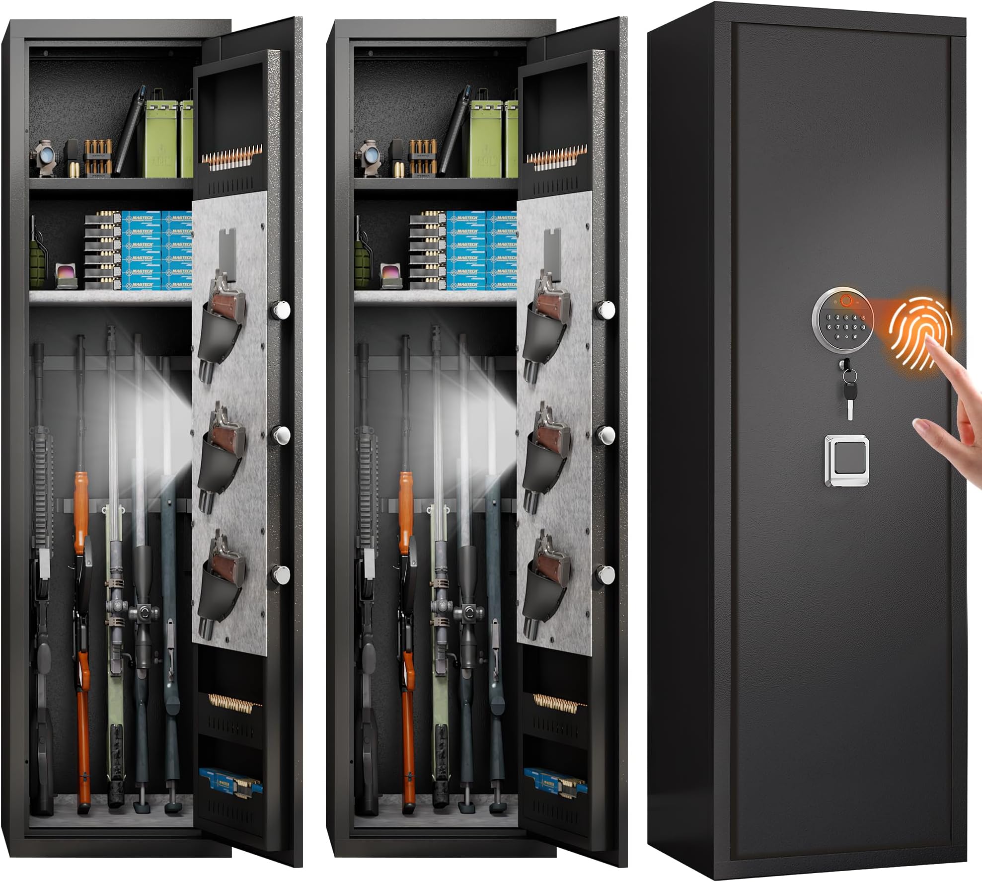 Amazon.com: KAER 【2024 New】 5 Gun Safe,Large Gun Safes for Home Rifle ...