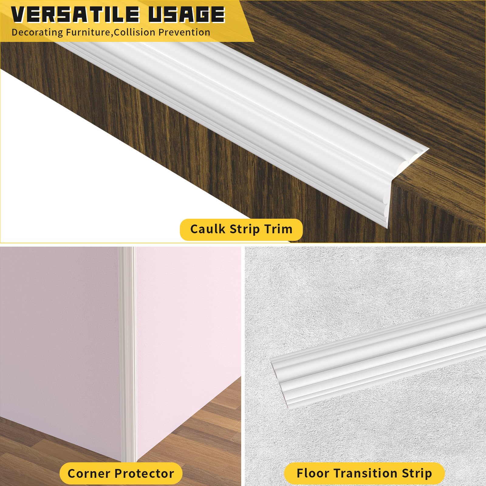 Snapklik.com : Wall Corner Protector, 3 In 1 Self Adhesive Wall Corner ...