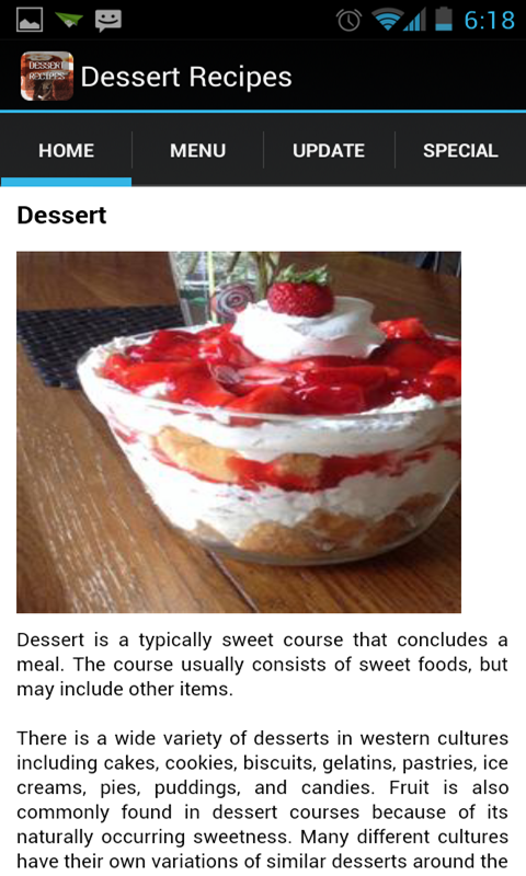Dessert Recipes Free! - App on Amazon Appstore