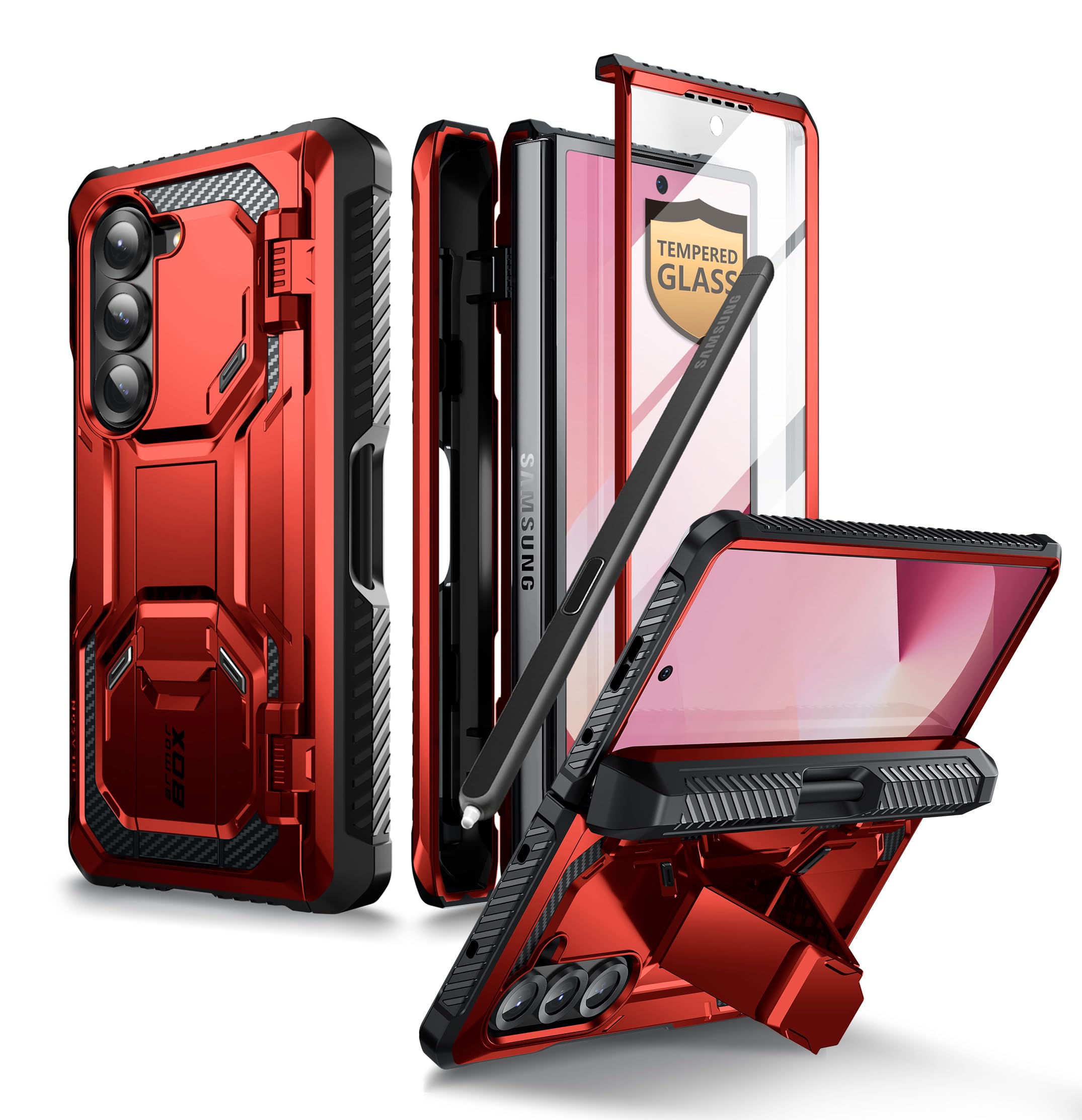 Amazon.com: i-Blason for Samsung Galaxy Z Fold 6 Case with S Pen Holder ...