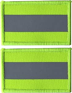 Amazon.com: TACVEL 2 Pcs Reflective Safety Patch, Hook and Loop Fastener Safety Patches for ...