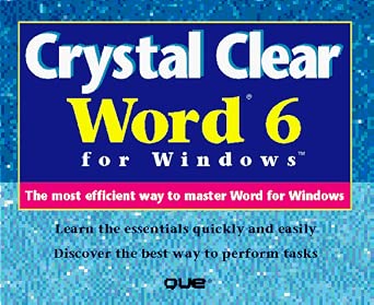 Crystal Clear Word: Covers Version 6 for Windows: Plumley, Sue ...