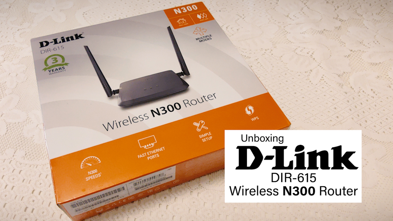 D-Link DIR-615 Wireless-N300 Router Unboxing