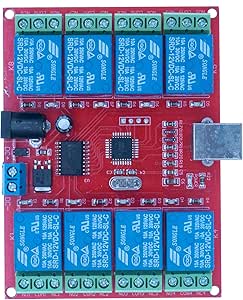Amazon.com: HUABAN 12V 8 Channel USB Relay Module Computer Control ...