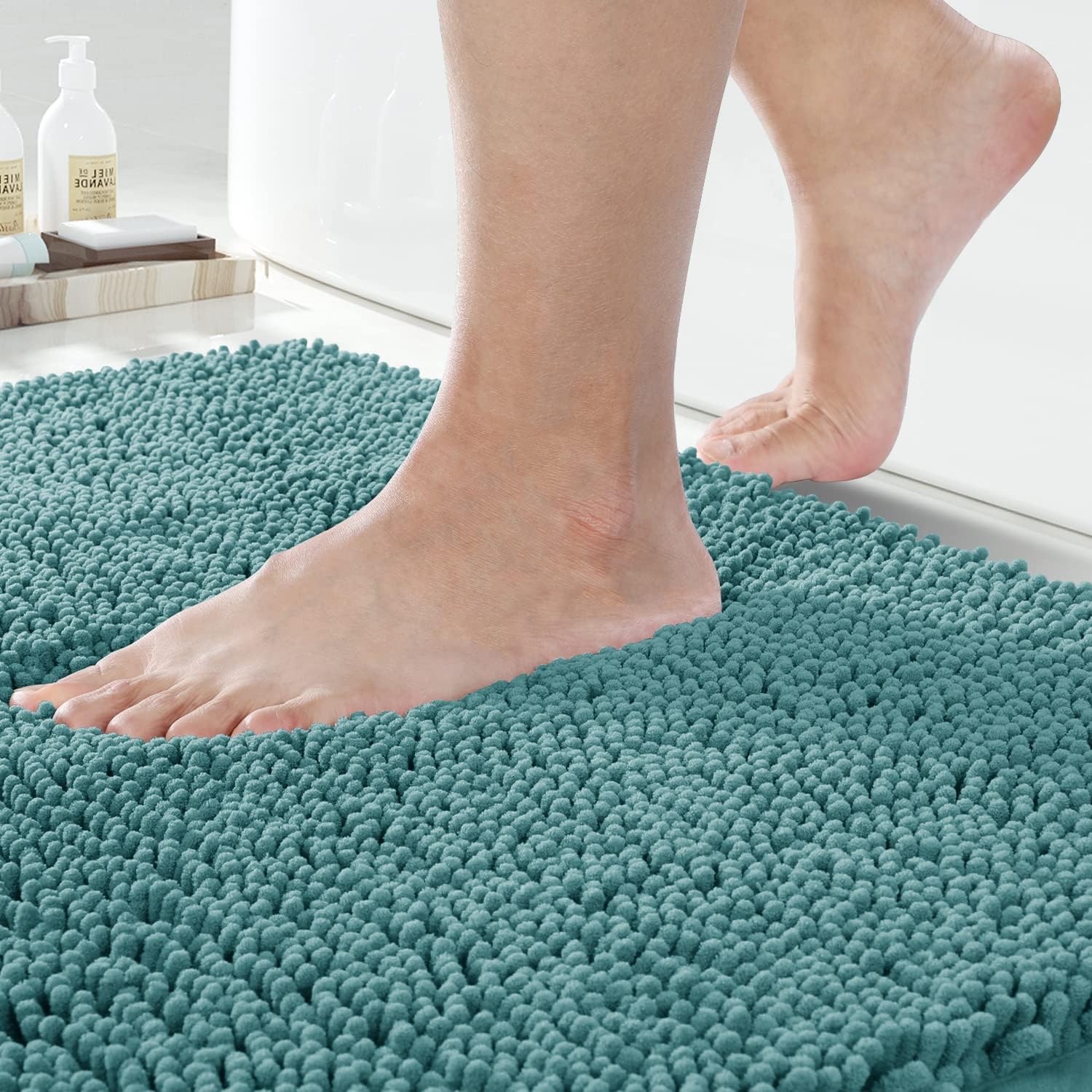 Amazon.com: Yimobra Microfiber Luxury Chenille Bath Rug Mat,36.2 x 24 ...