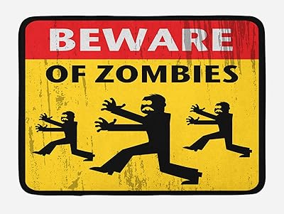 Amazon.com: Dsoluuing Farm Bath Mat Beware of Tortoise Rug Funny Bar ...