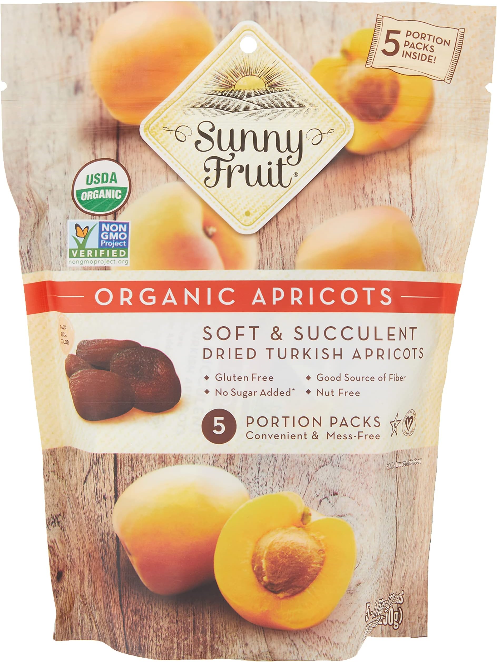 Amazon.com: Sunny Fruit Soft Organic Turkish Dried Apricots, 2 Pound ...
