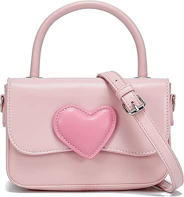 Amazon.com: Rejolly Crossbody Bag for Girls Heart Purse Cute Small Top ...